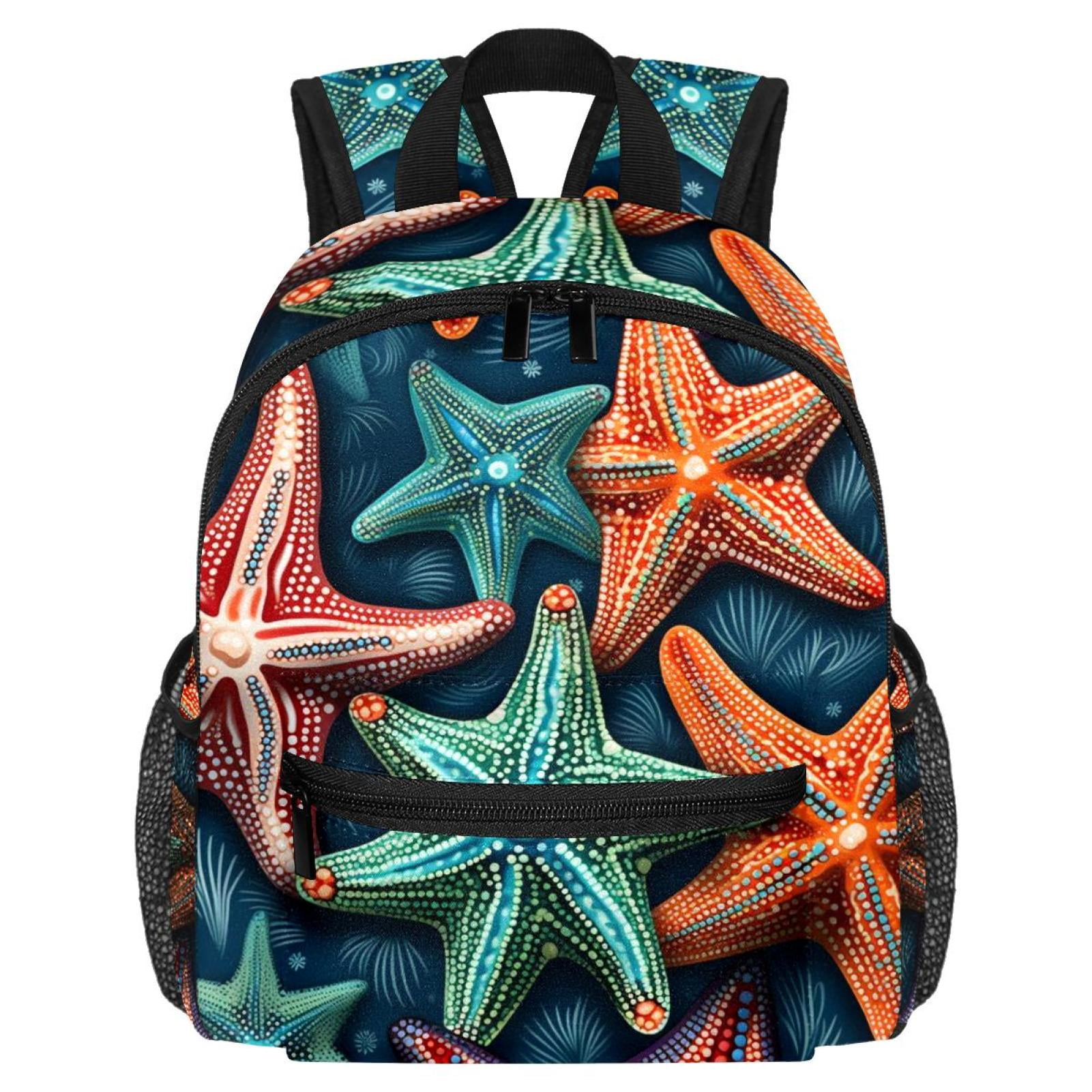 Starfish Cute Book Bag with Adjustable Shoulder Strap, Large Capacity ...
