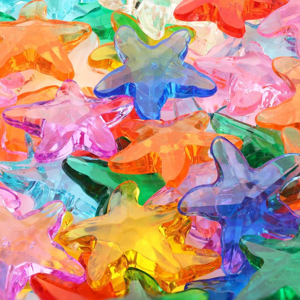 Starfish Decor - Gemstones and Crystals - Pack of 300g - About 58 pcs ...
