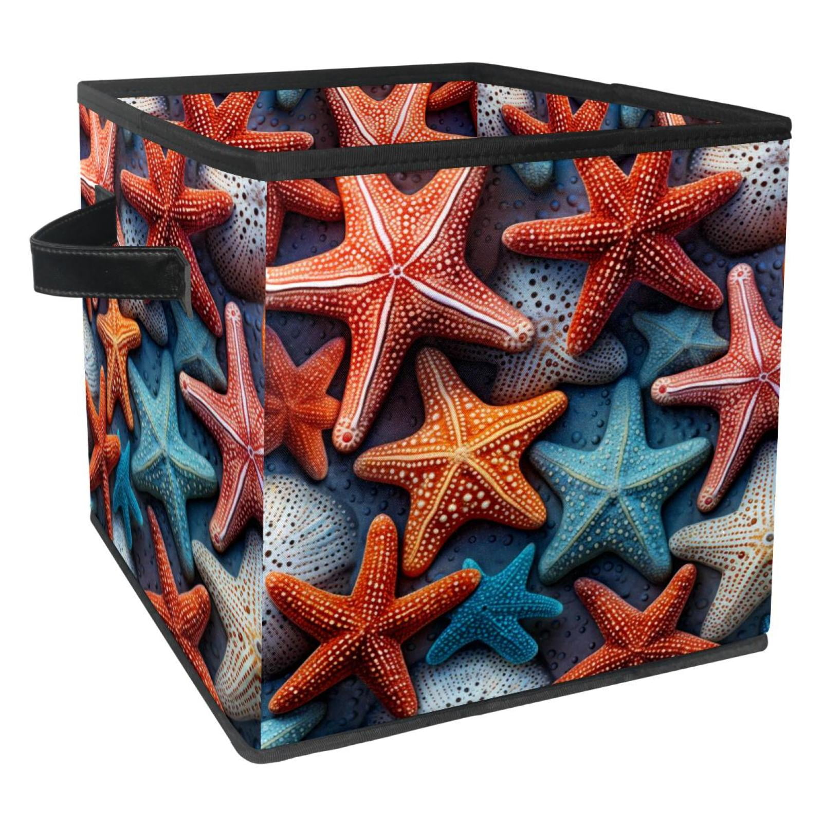 Starfish Foldable Storage Basket Toy Box Storage Cubes Organizer with ...