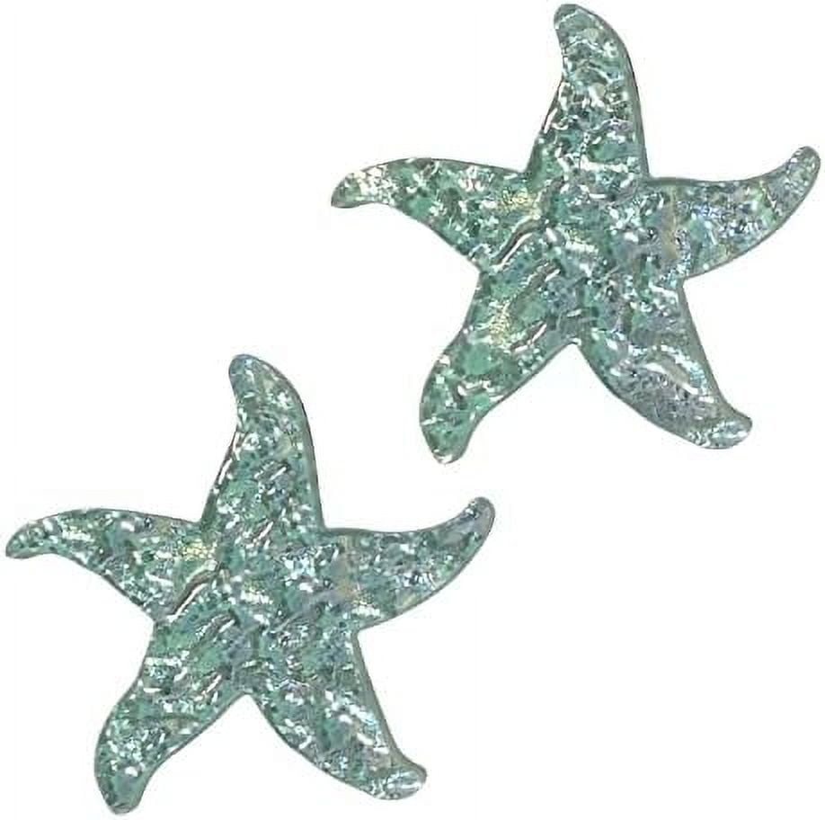 Starfish Glass Swimming Pool Step Marker Mosaic (5", Aquamarine) (2 ...