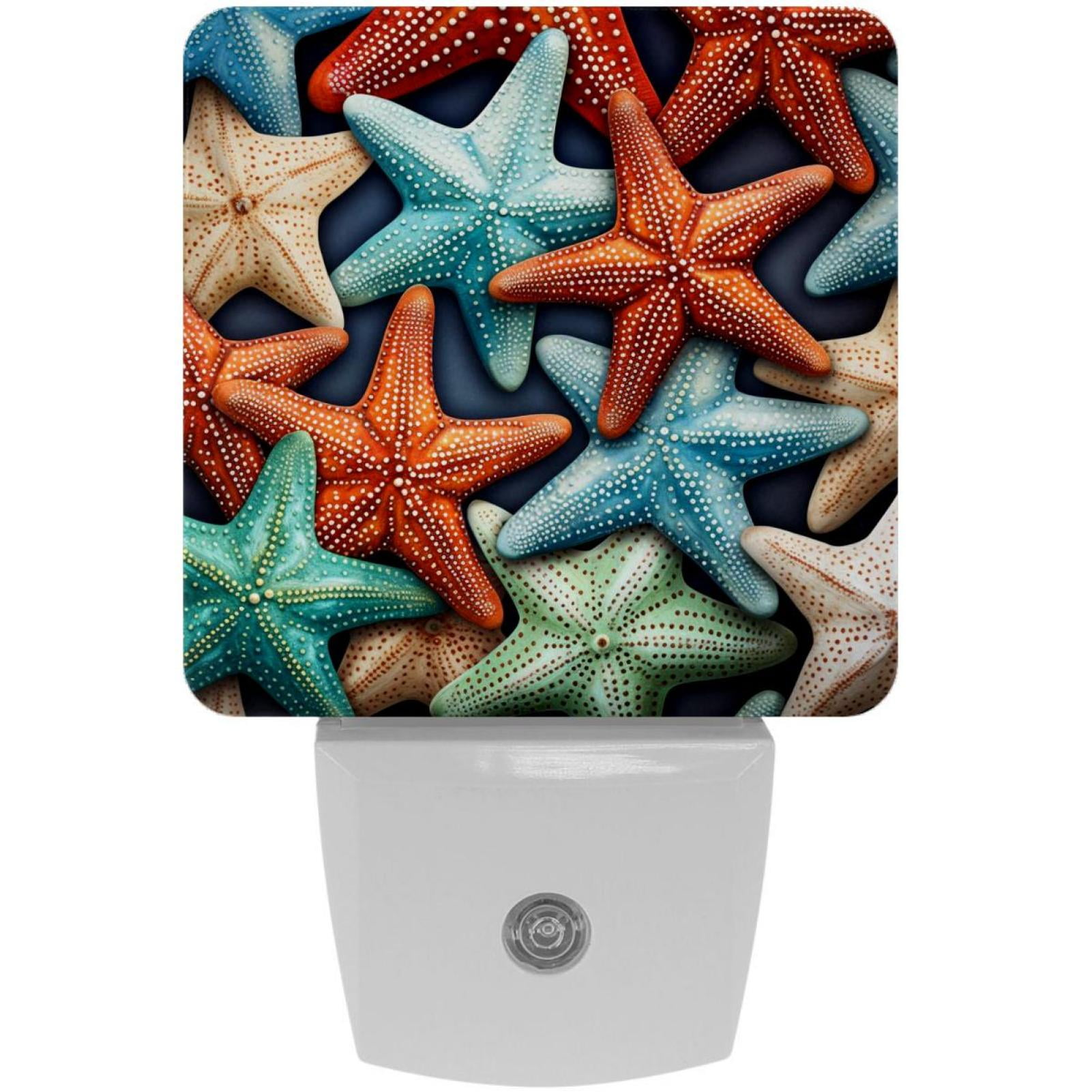 Starfish LED Square Night Lights for Bedroom and Living Room ...
