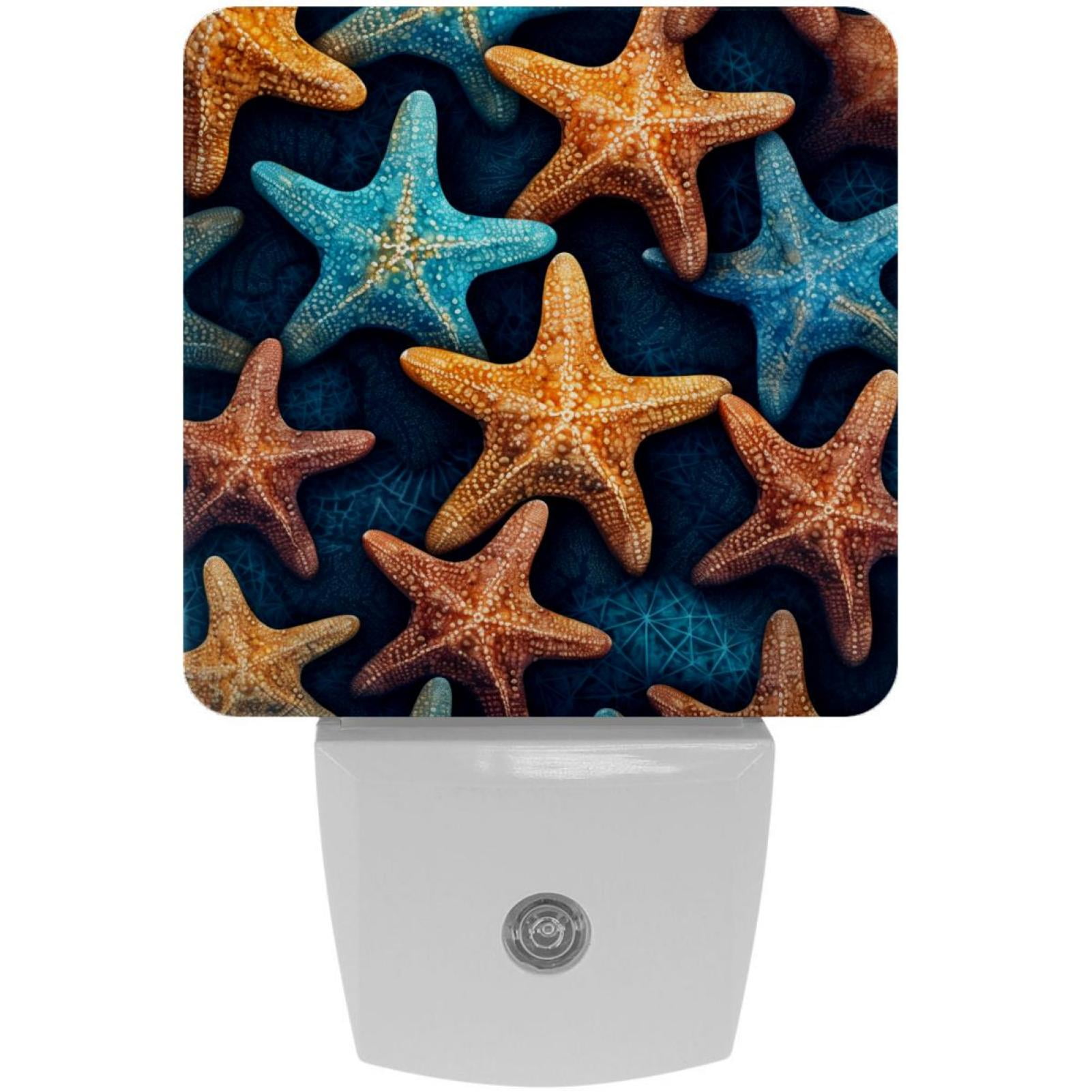 Starfish LED Square Night Lights for Bedroom and Living Room ...