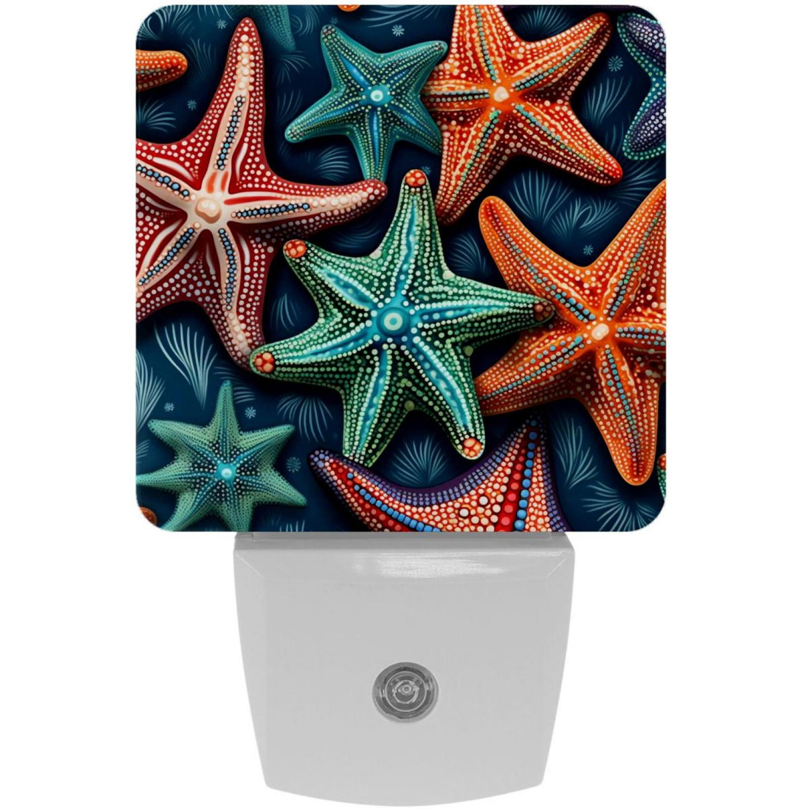 Starfish LED Square Night Lights - Bright and Compact Bedroom or ...