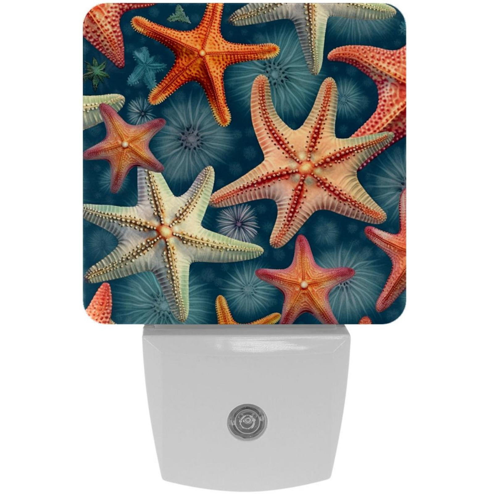 Starfish LED Square Night Lights - Energy Efficient Plug-in Wall Lamp ...