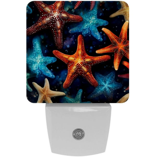Starfish LED Square Night Lights - Energy Efficient and Stylish Bedroom ...