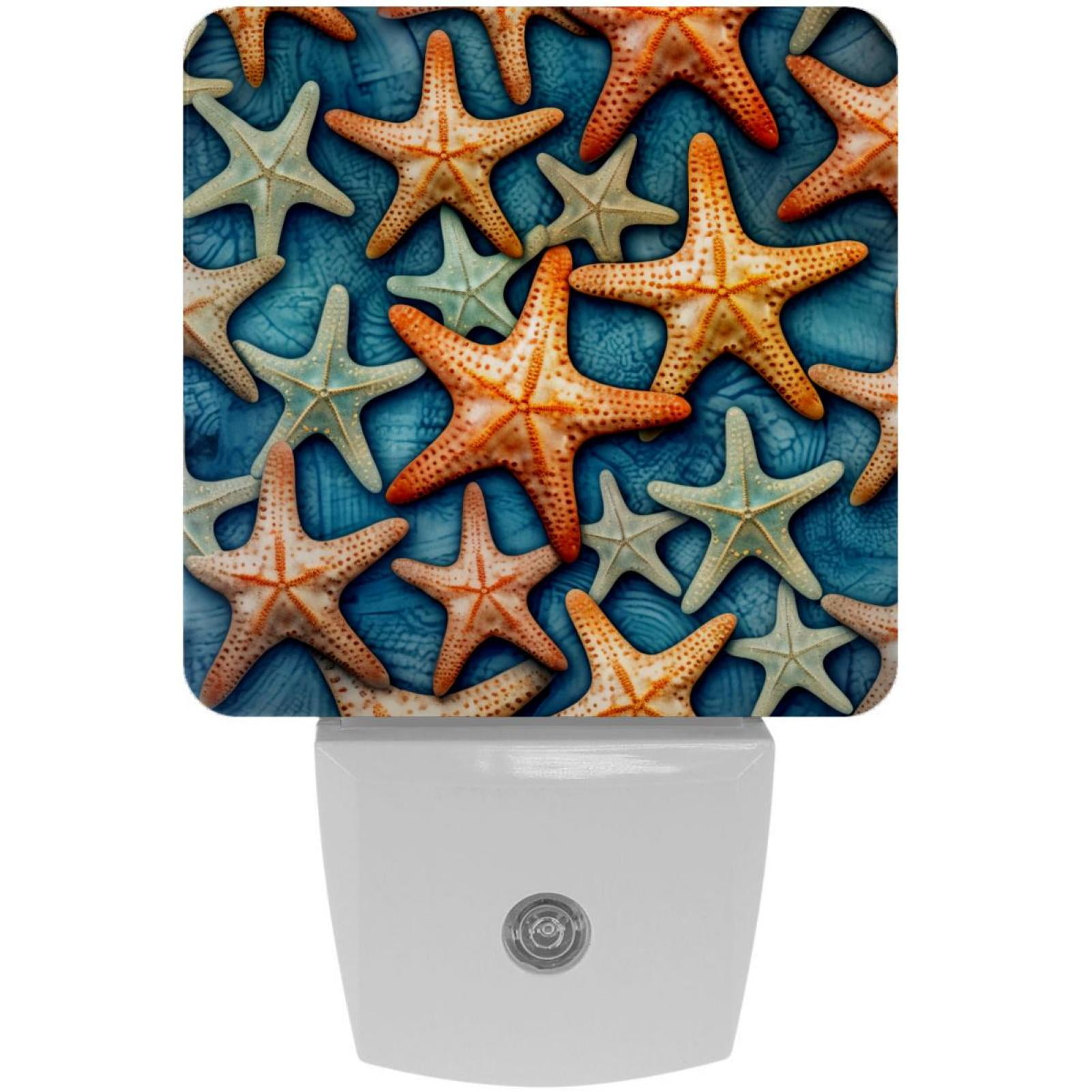 Starfish LED Square Night Lights - Portable and Stylish for Bedroom and ...