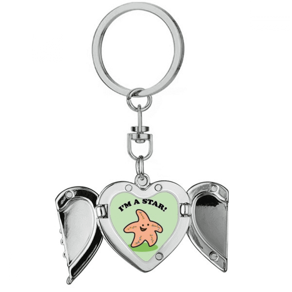 Starfish Life Ocean Star Art Deco Fashion Heart Angel Wing Key Chain ...