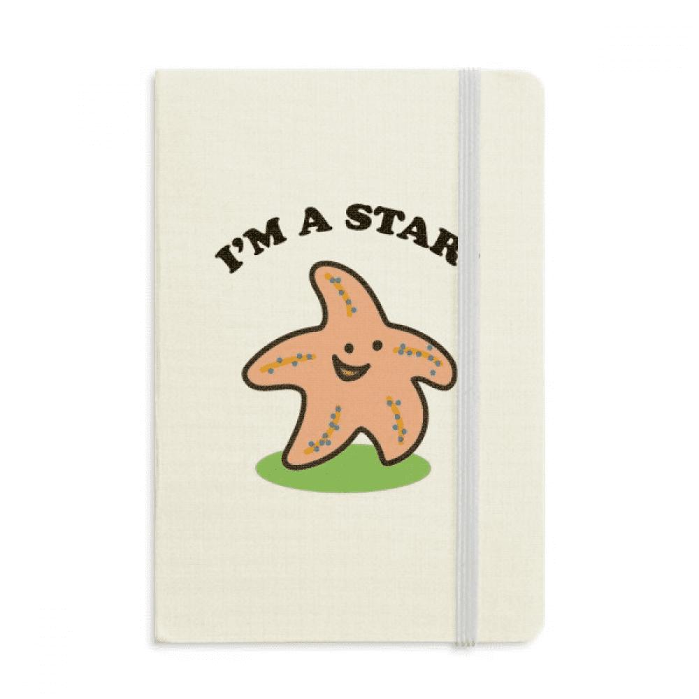 Starfish Life Ocean Star Art Deco Fashion Notebook Official Fabric Hard ...
