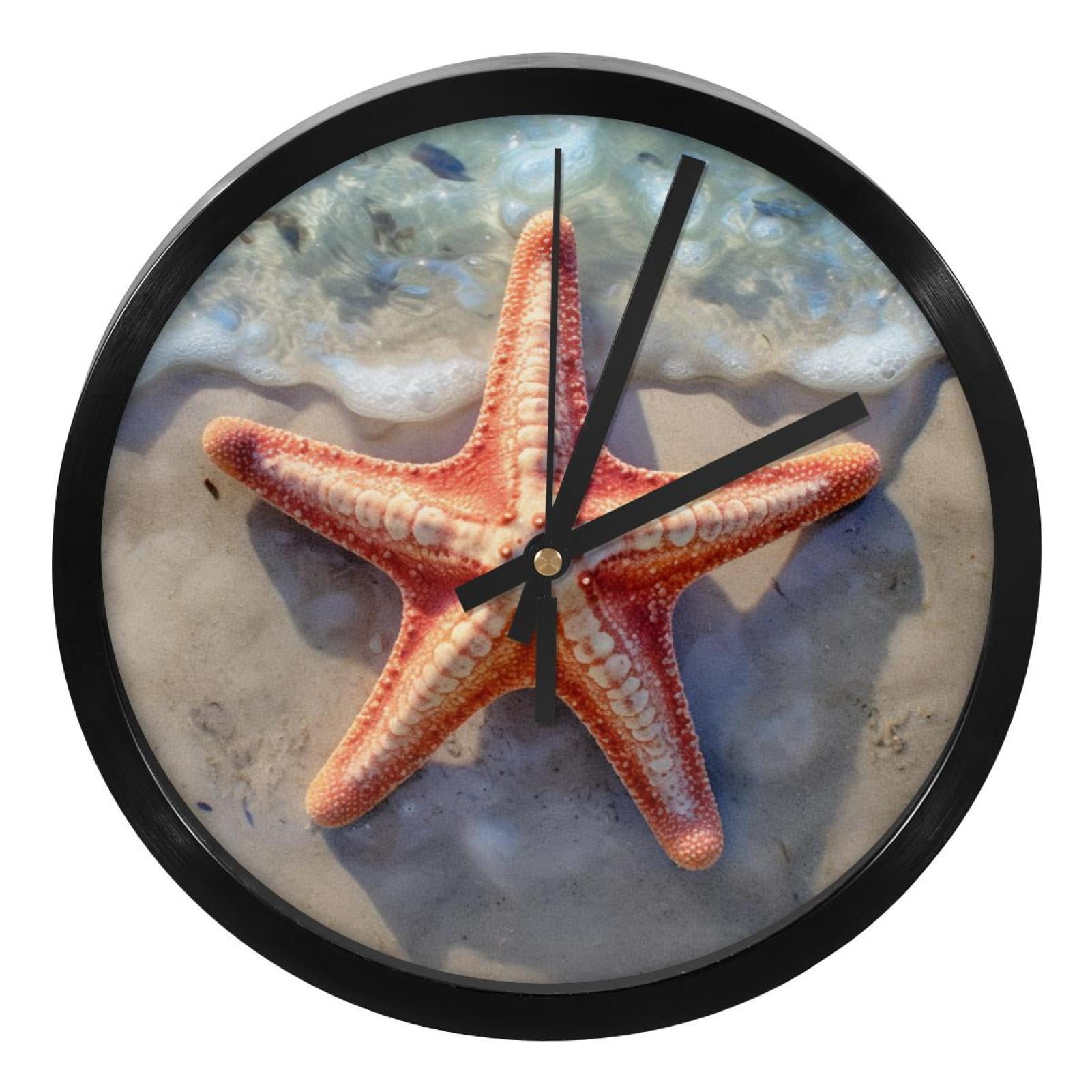 Starfish Modern Quartz Wall Clock for Offices, Classrooms, and Bedrooms ...
