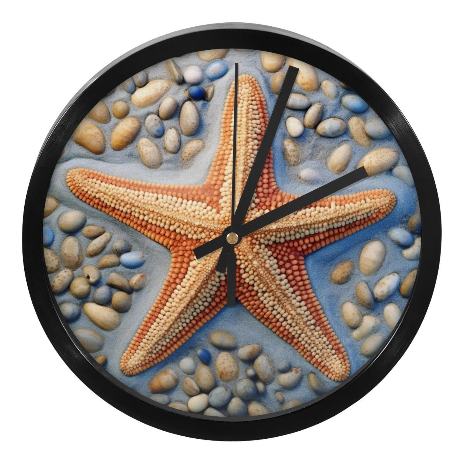 Starfish Modern Wall Clock for Offices, Classrooms and Bedrooms ...
