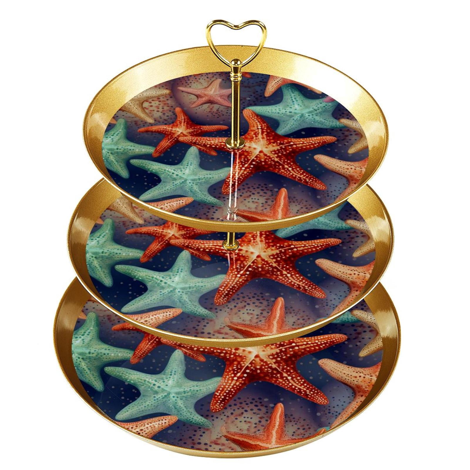 Starfish Plastic Discs Hanging Organizer for Dessert Table | Iron ...