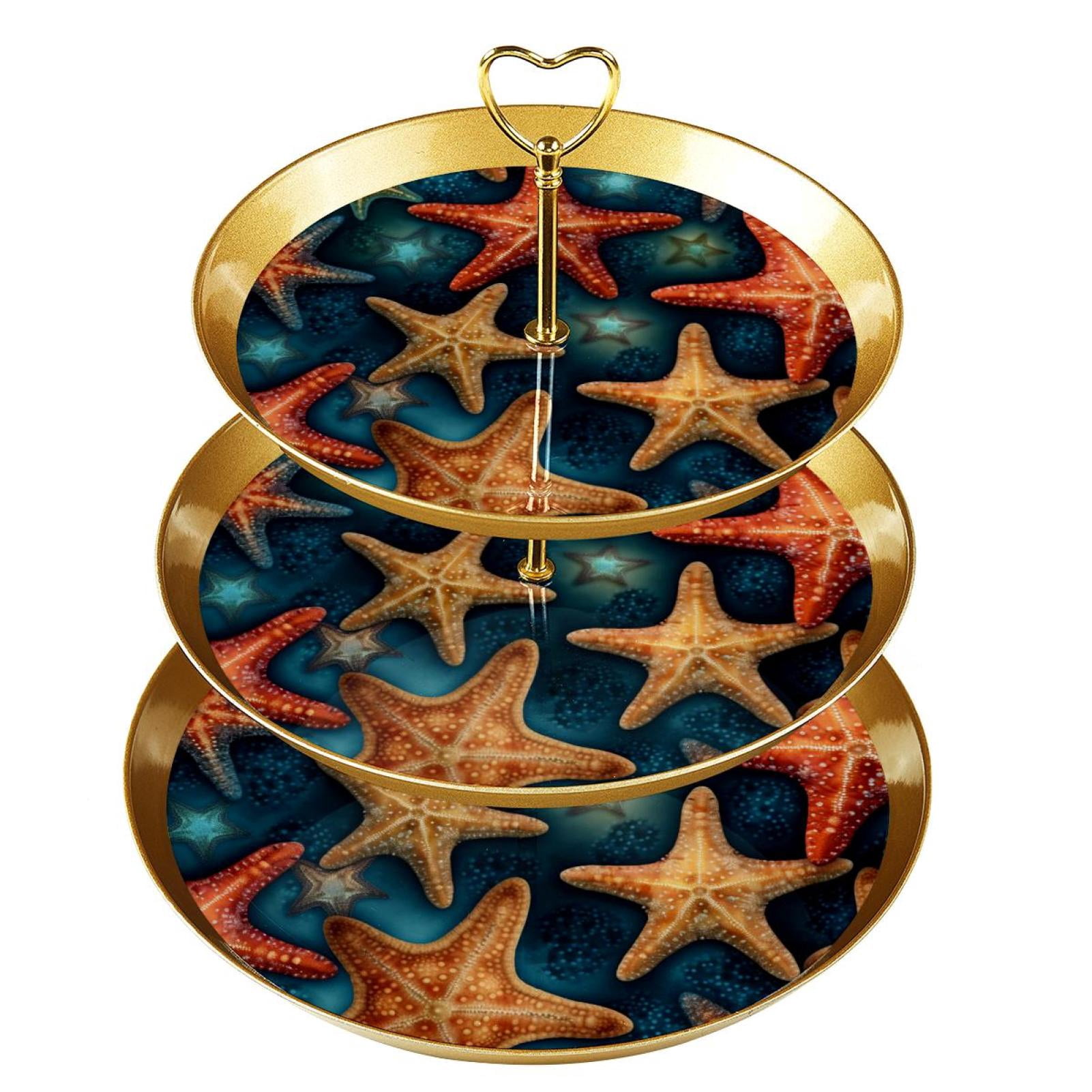 Starfish Plastic Discs Hanging Organizer for Dessert Table | Iron ...