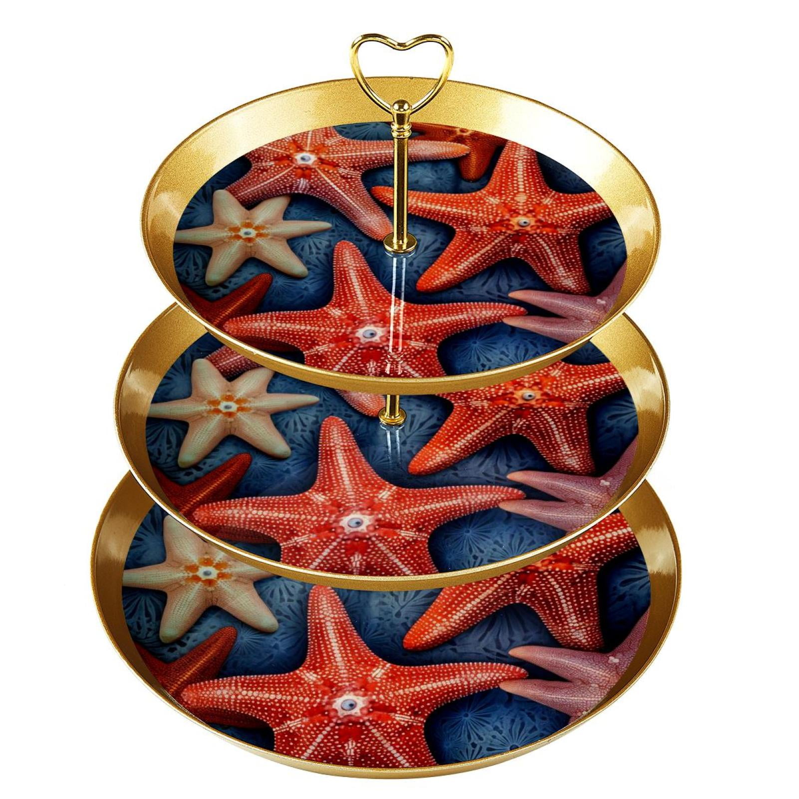 Starfish Plastic Discs Hanging Organizer for Dessert Table | Iron ...