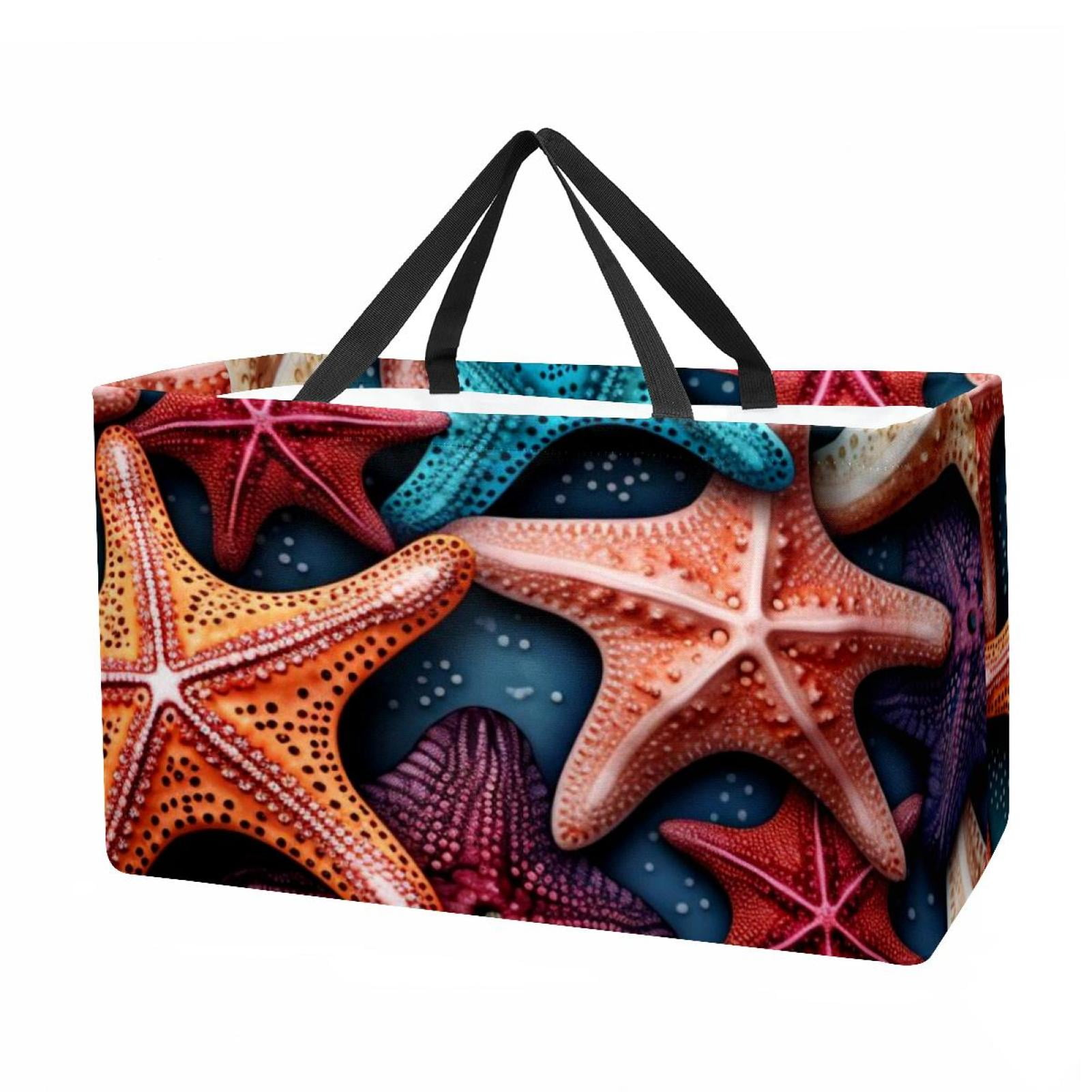 Starfish Premium Oxford Cloth Shopping Bags: Reusable, Foldable, and ...