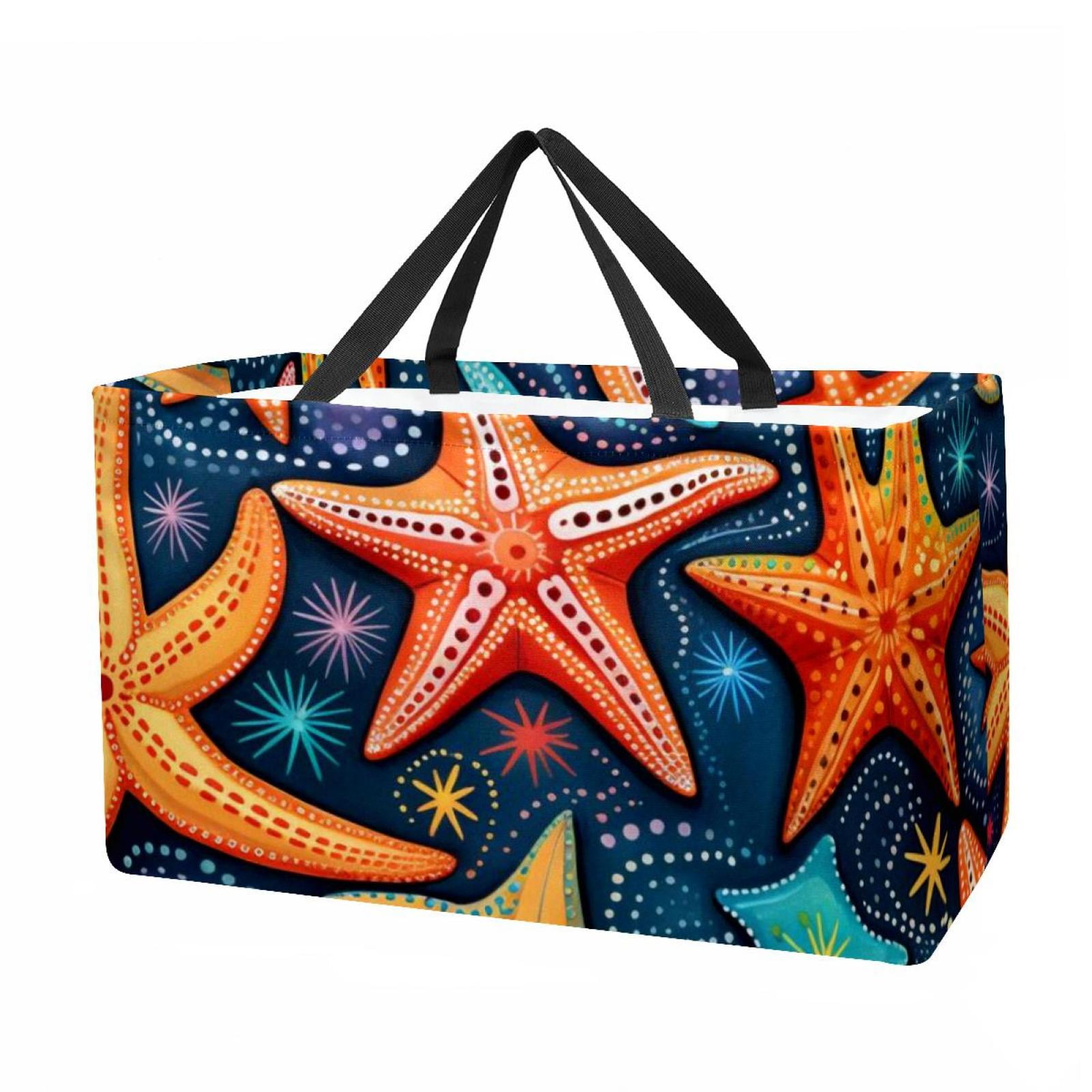 Starfish Premium Oxford Cloth Shopping Bags: Reusable, Foldable, and ...