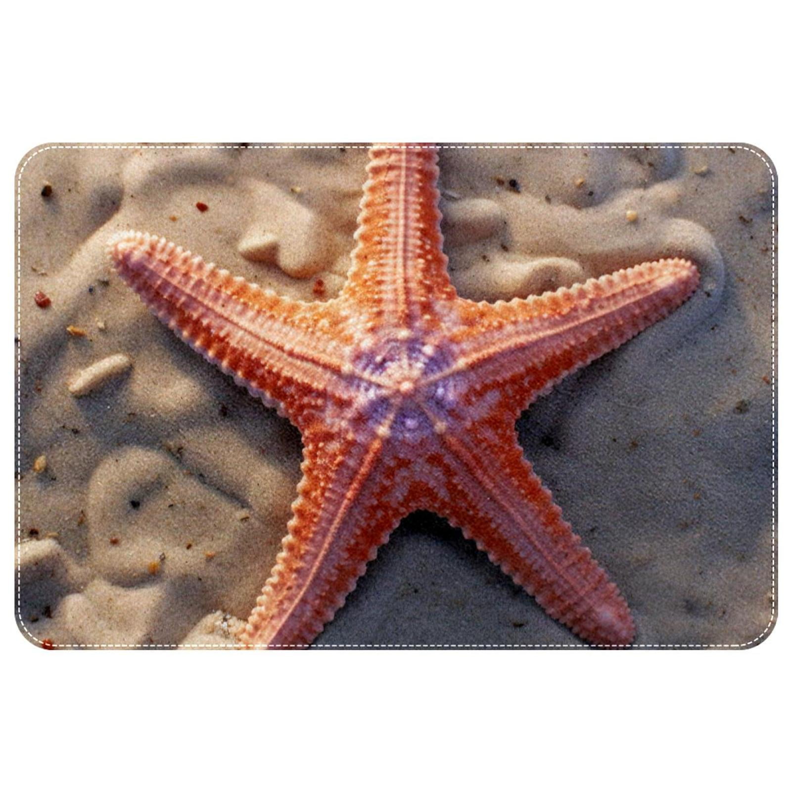 Starfish Right Angle Floor Mat 59x39in & 63x47in, Water Absorbing Soft ...