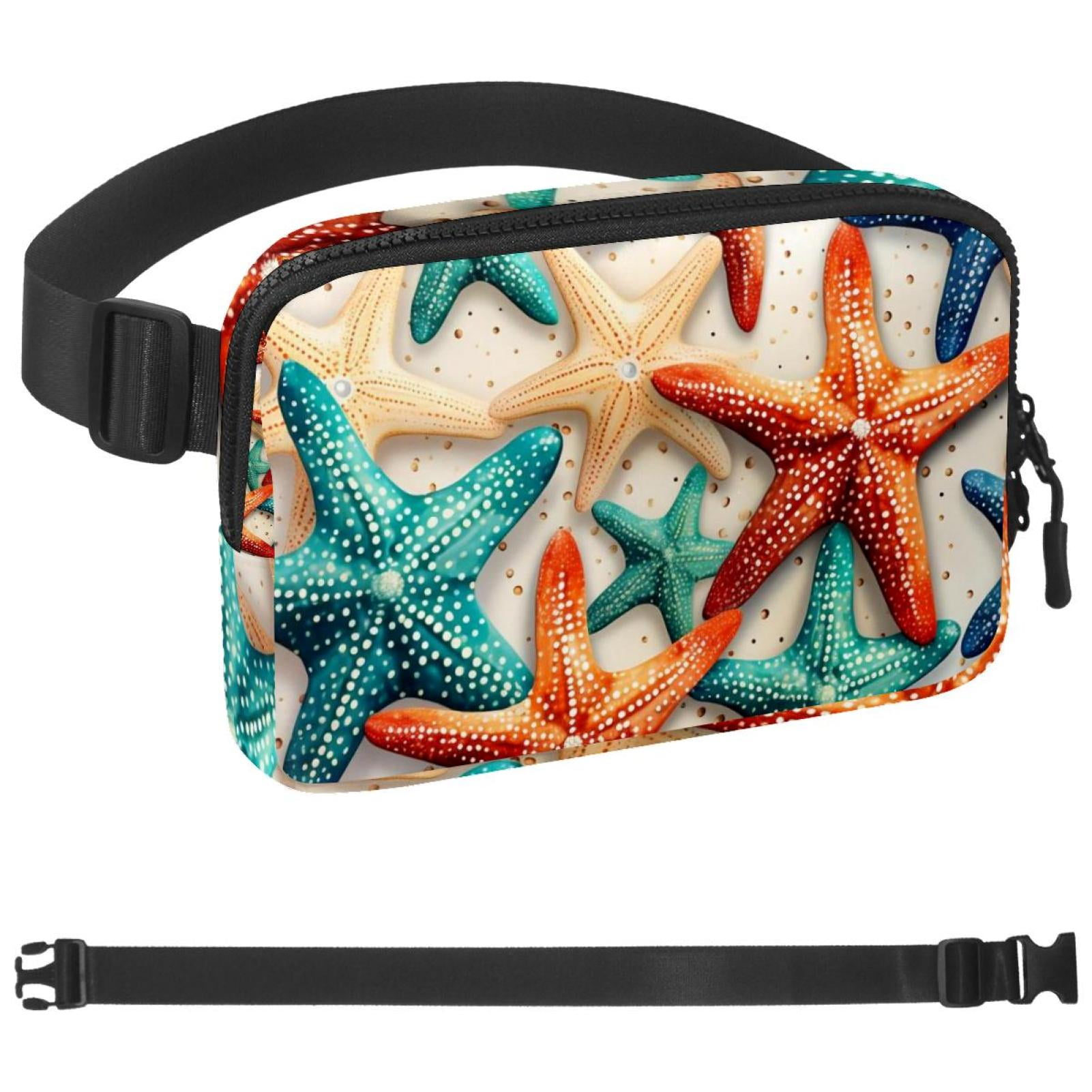Starfish Running Belt Bag,Adjustable Fanny Waist Pack Phone Holder for ...