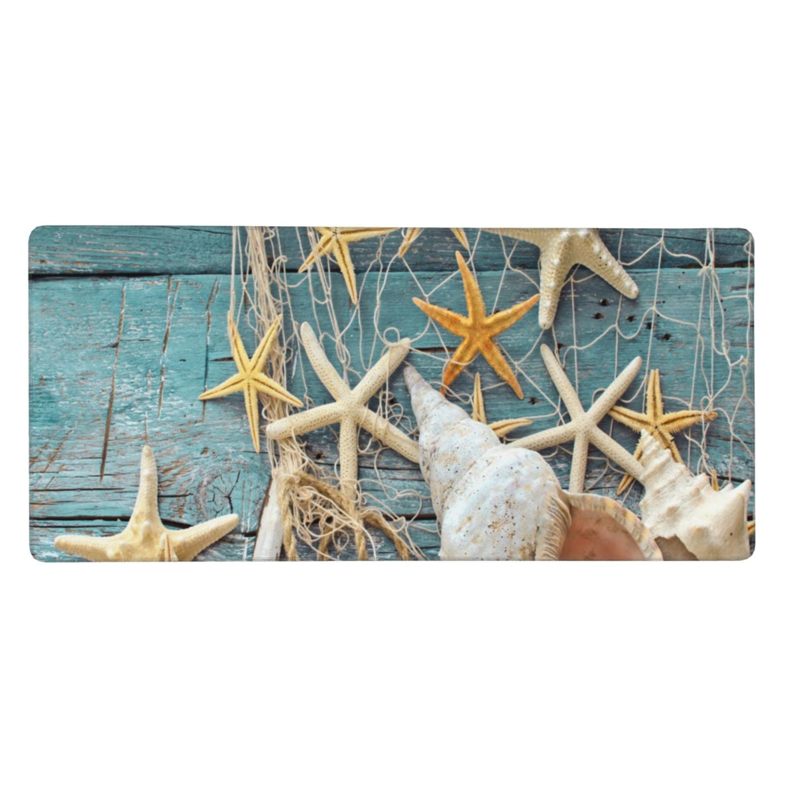 Starfish Seashell Beach Printed Mousepad Large Mouse Pad Desk Pad ...