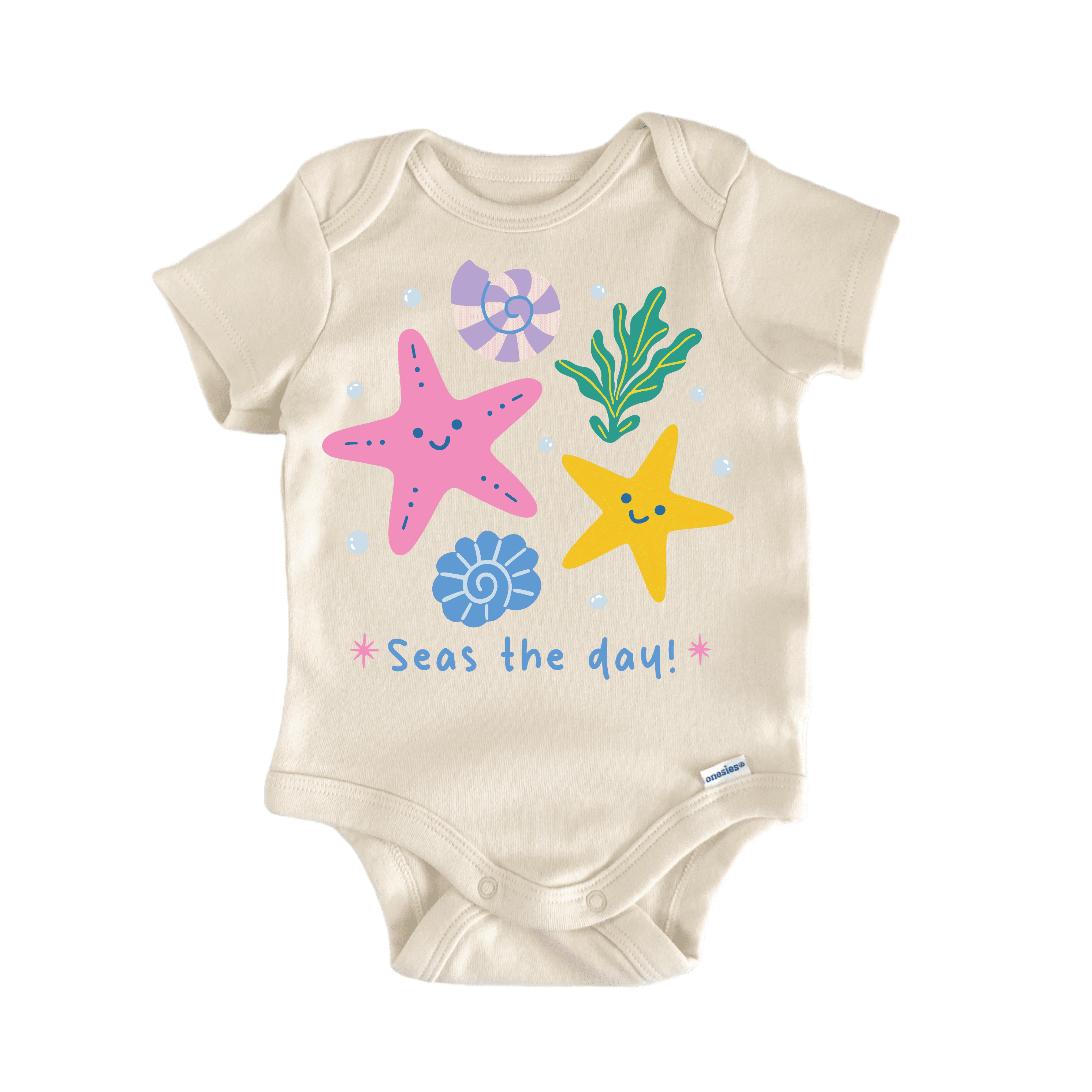 Starfish Seashell Sea Newborn Baby Bodysuit - Walmart.com