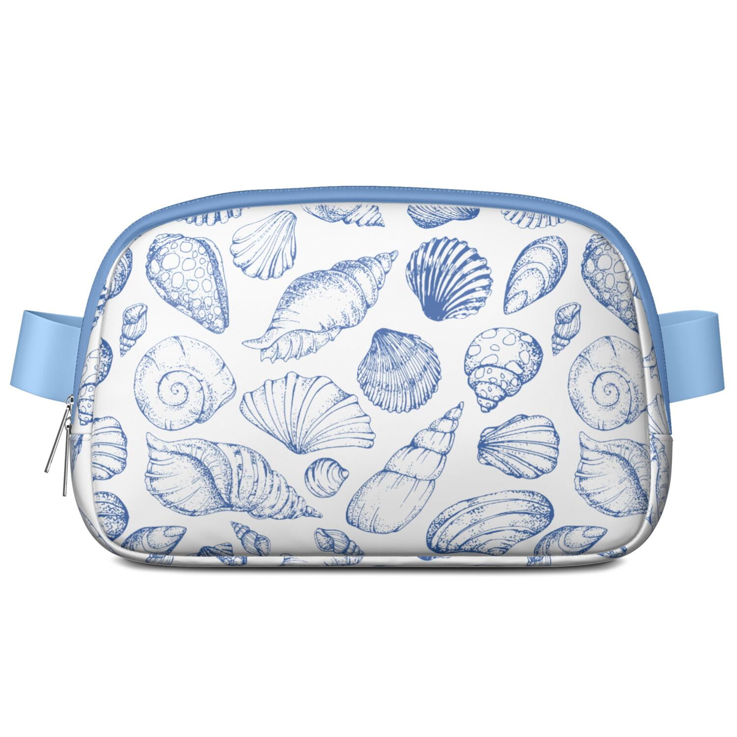 Starfish and Shell Fanny Pack – Cute Beach Waist Bag with Tropical ...