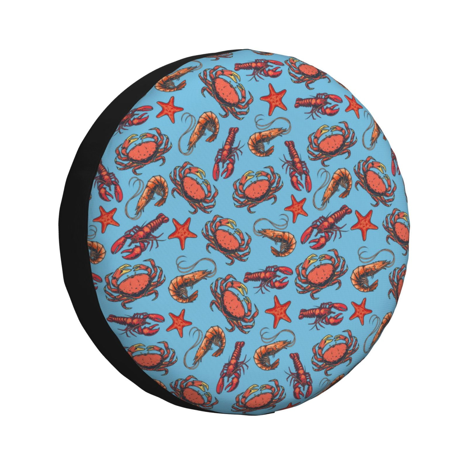 Starfish Shrimp Crabs Spare Tire Cover for Trailer Camper RV Truck SUV ...