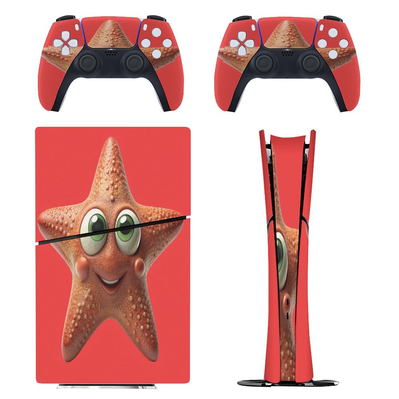 Starfish, Smiling Face PS5/PS5 Slim Digital Disc Skin Sticker For ...