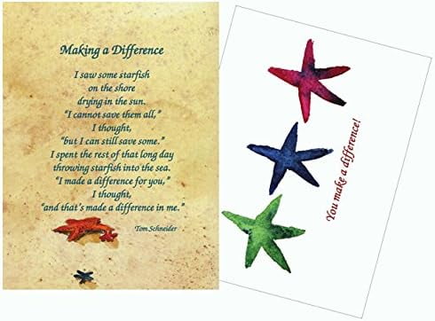 Starfish Story Poem 25 Laminated Make a Difference Inspirational ...