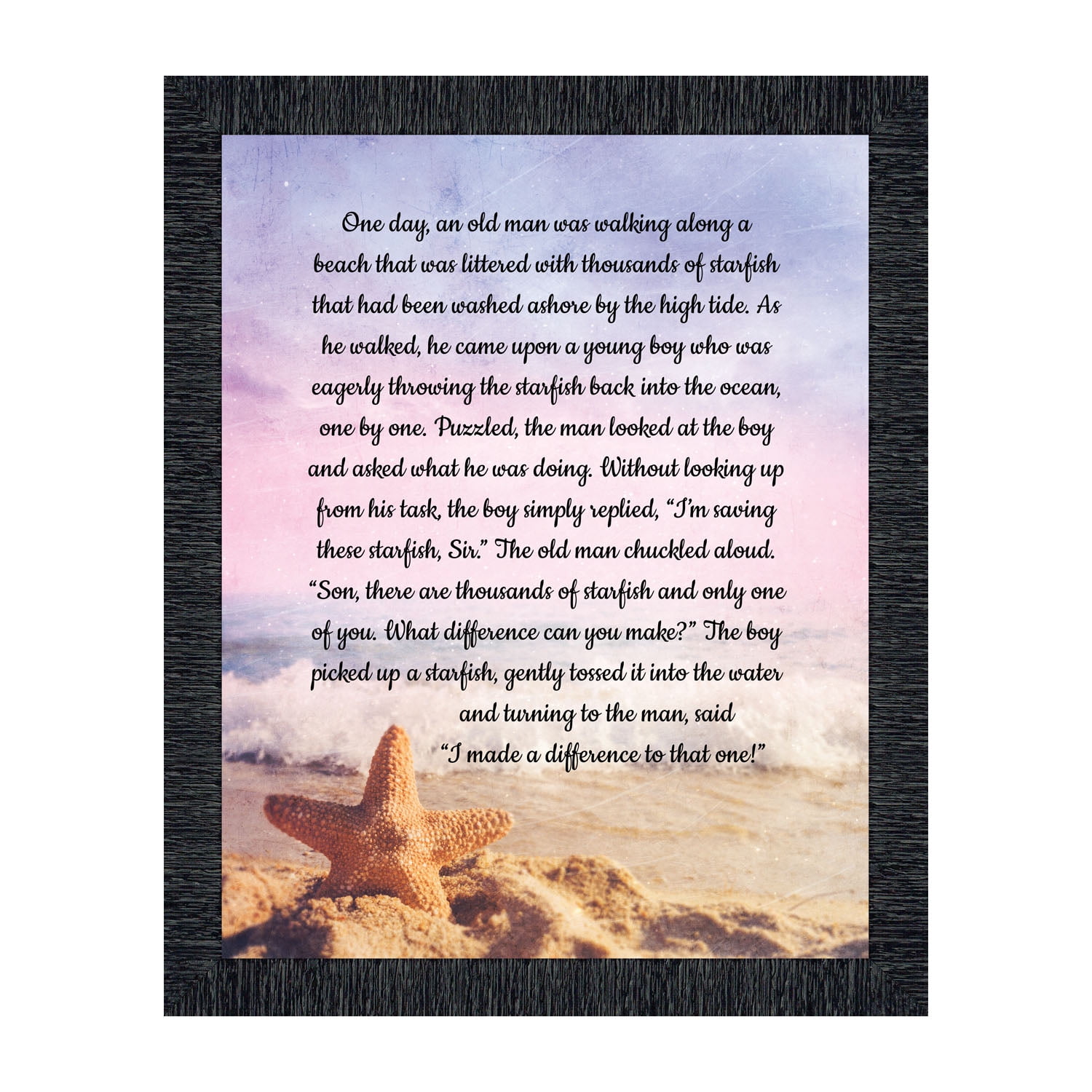 The Starfish Story Teacher Gift, The Legend of the Starfish Wall Decor ...