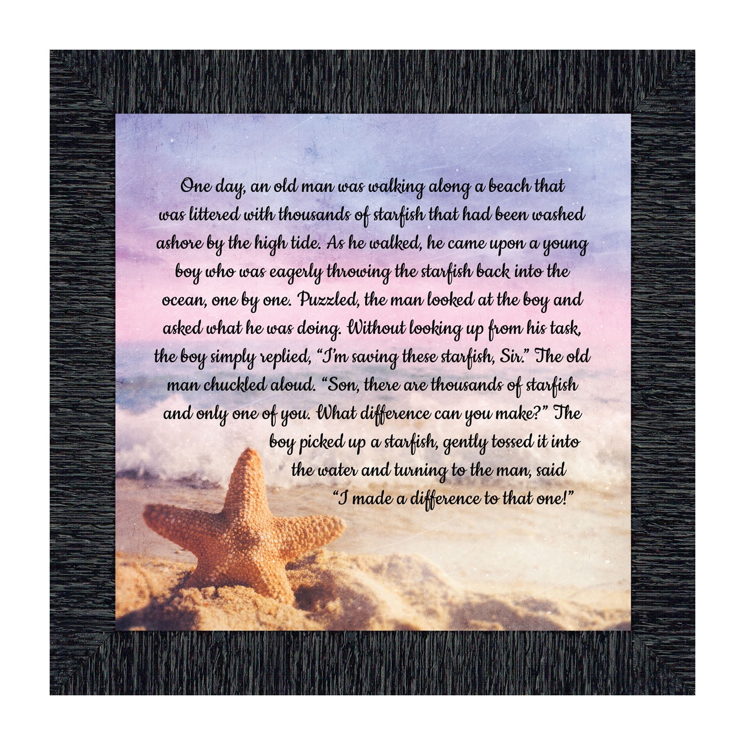 Starfish Story Gift, Wall Decor, Appreciation Sign for Teacher/Nurse ...