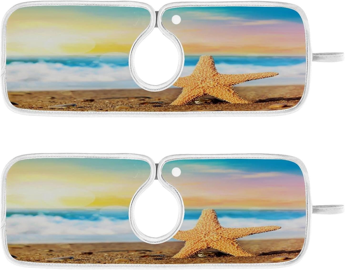 Starfish Summer Beach Sink Splash Guard for Faucet 2 Packs Faucet ...