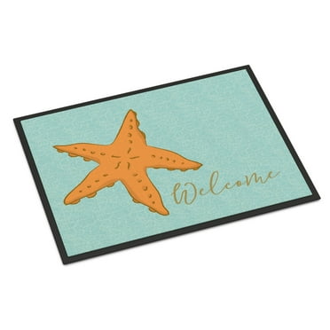 Beach Watercolor Anchors and Fish Door Mat - Walmart.com