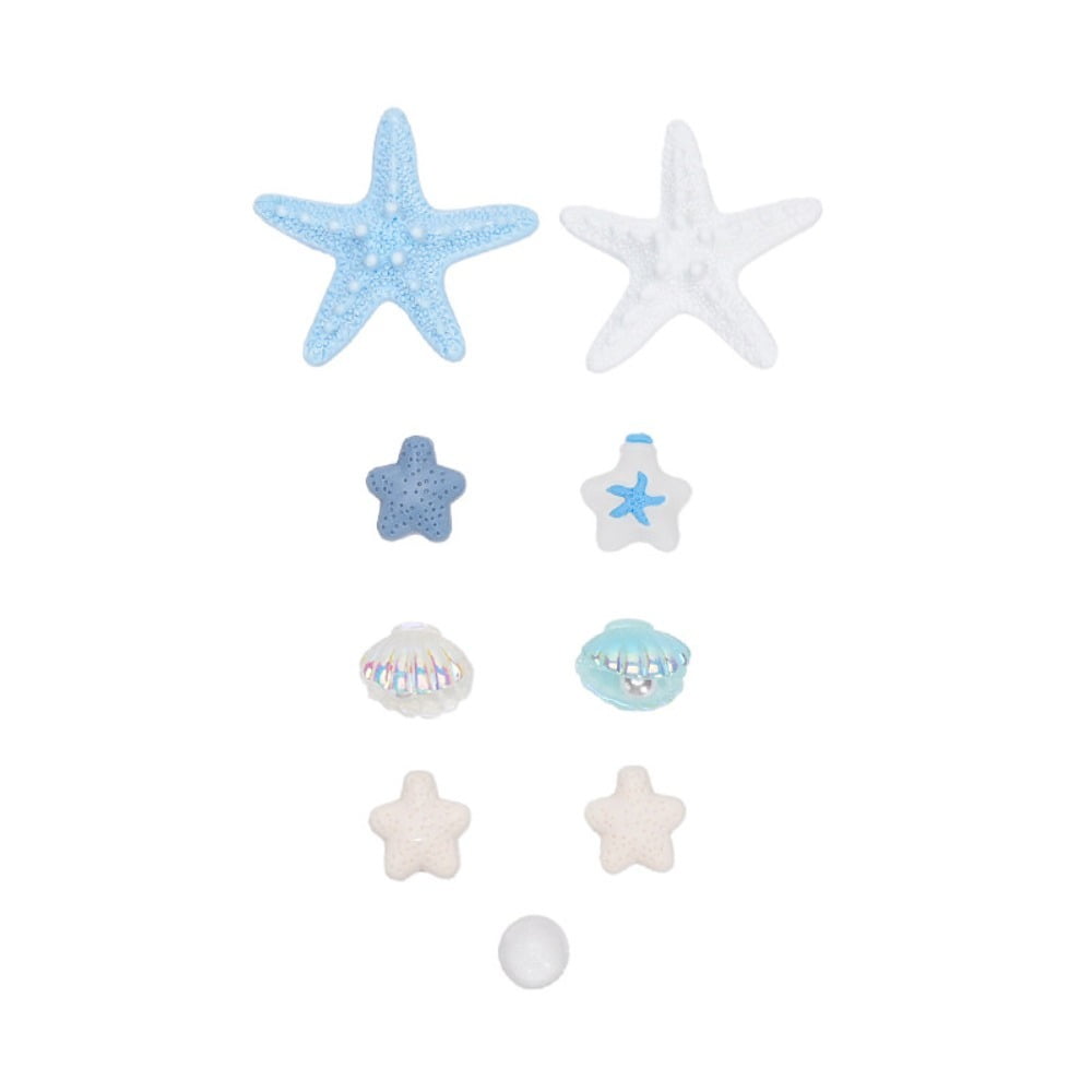 Starfish and Seashell Shoe Charms, Star-shaped Shoe Decorations, DIY ...