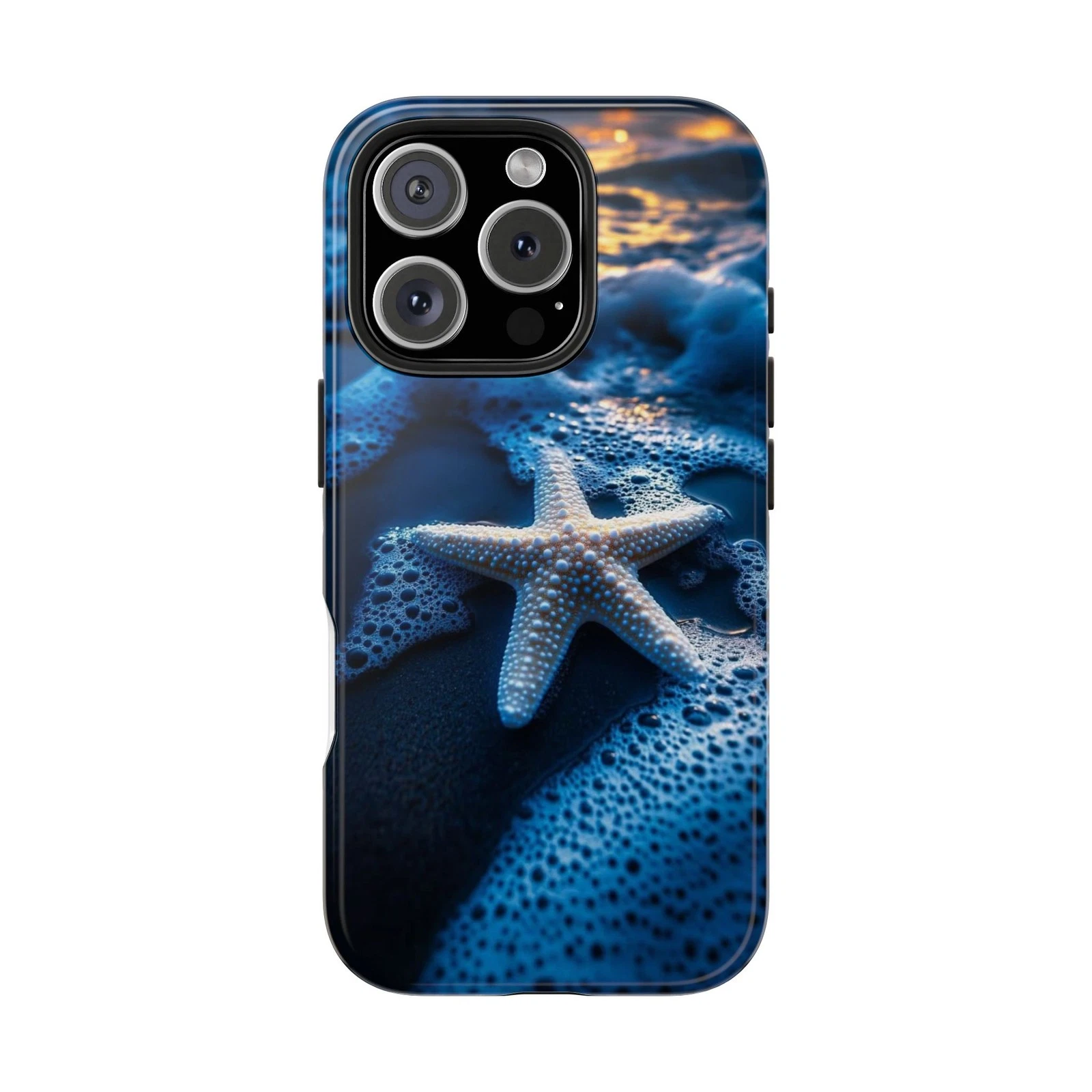 Starfish on Coastal Beach Shore Artwork Phone Case for iPhone 11 to 17 ...