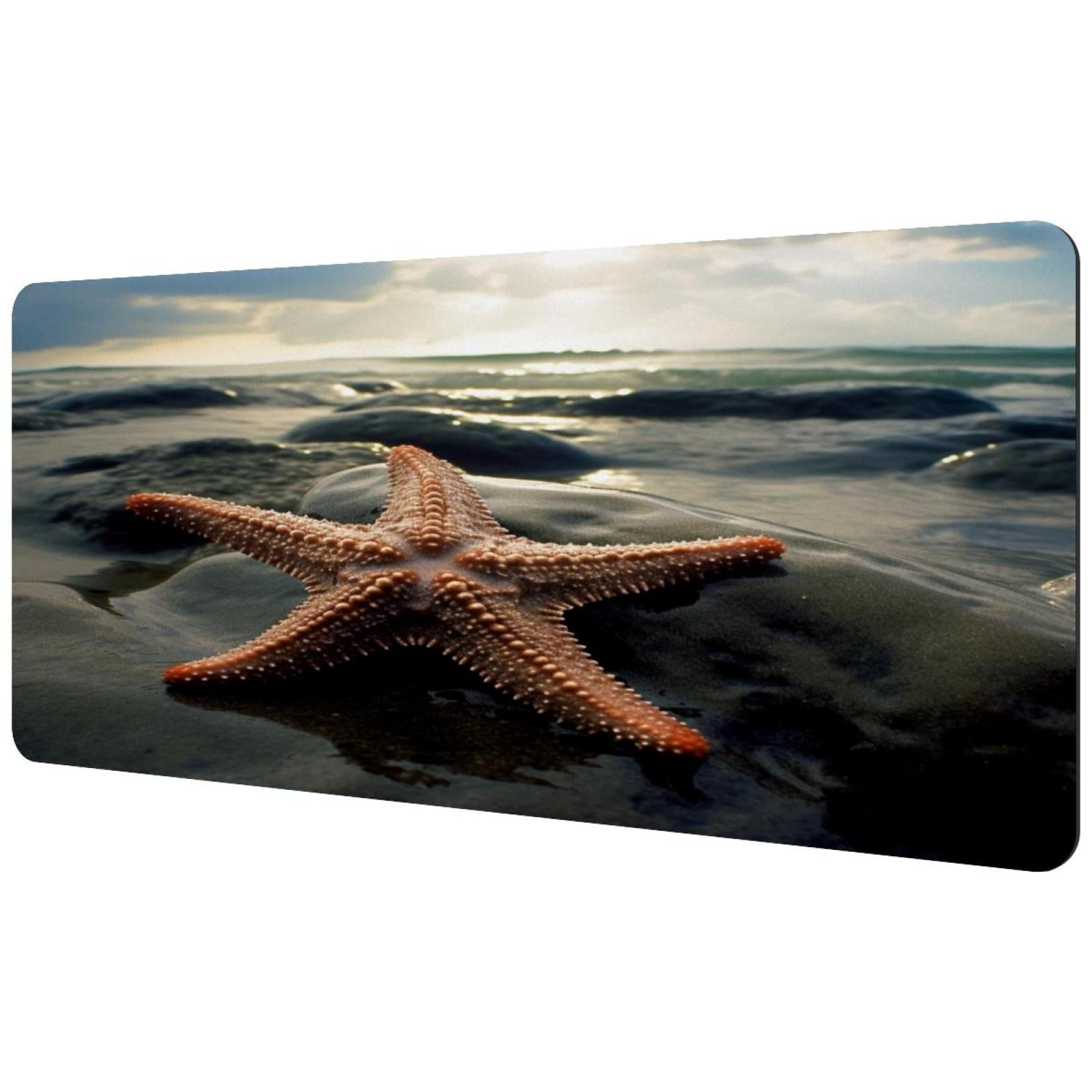 Starfish on Sea Beach Sand Mouse Pad, Large Mousepad for Office Home ...
