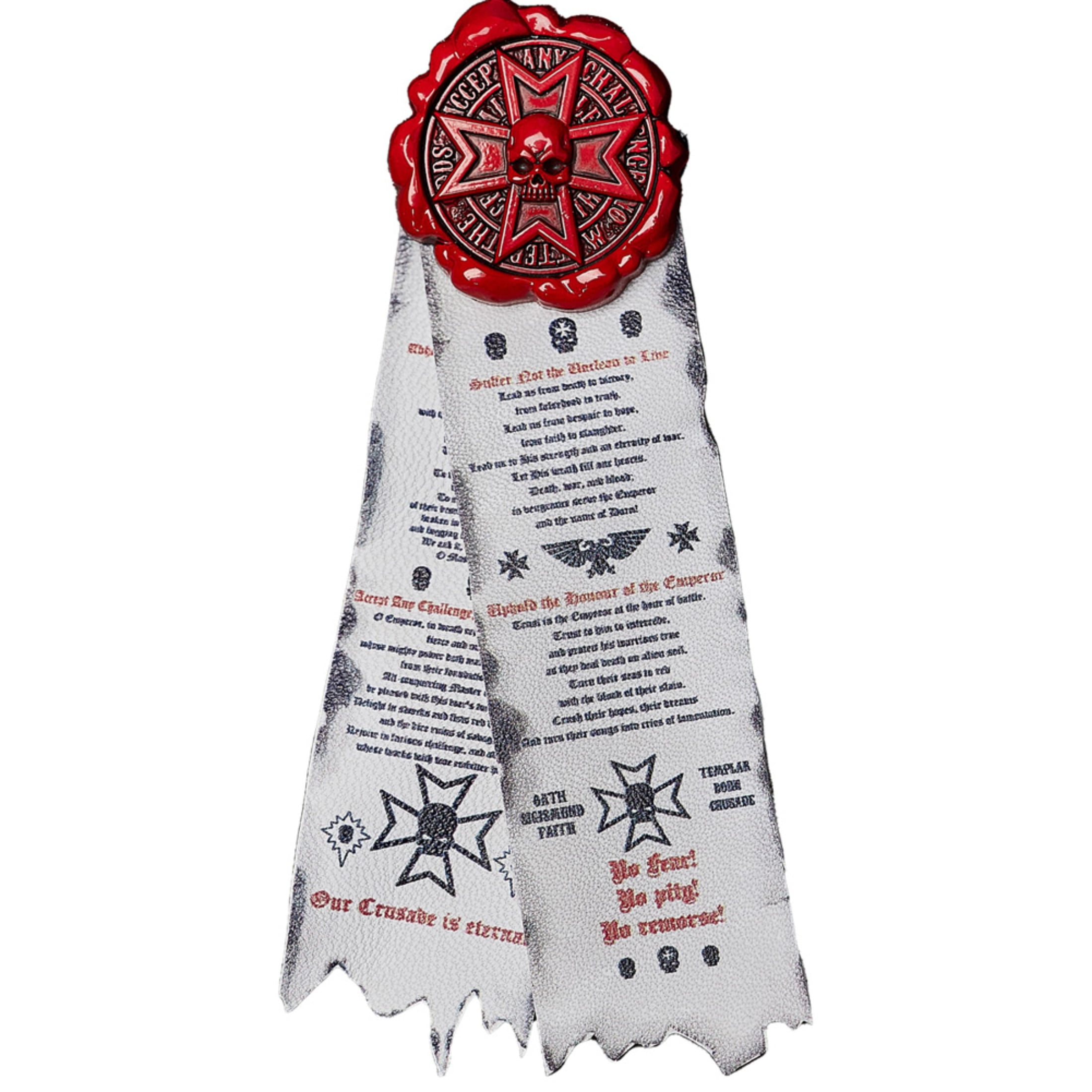 Starforged Black Templars Purity Seals Cross Badge Sealing Wax Pin Badge Warhammer 40000 ...