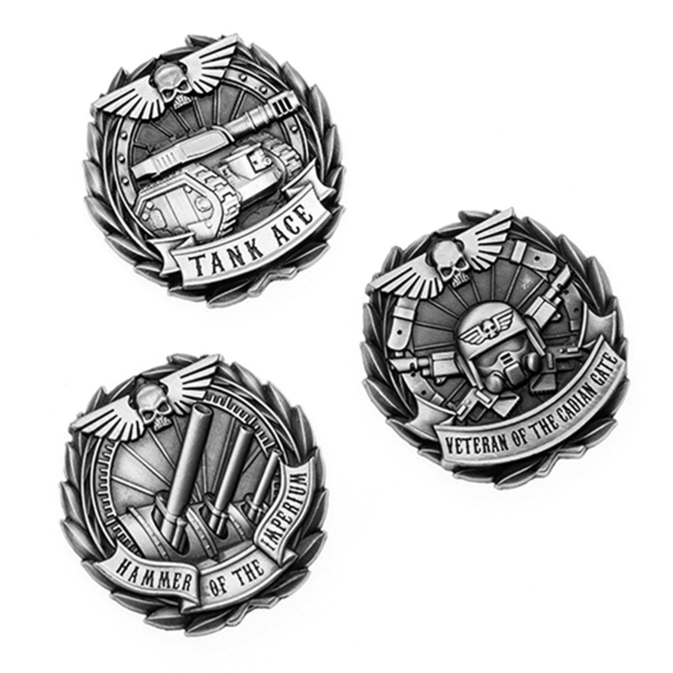 Starforged Cadian Shock Troops Space Marines Medalof Honour Velcro Pin ...
