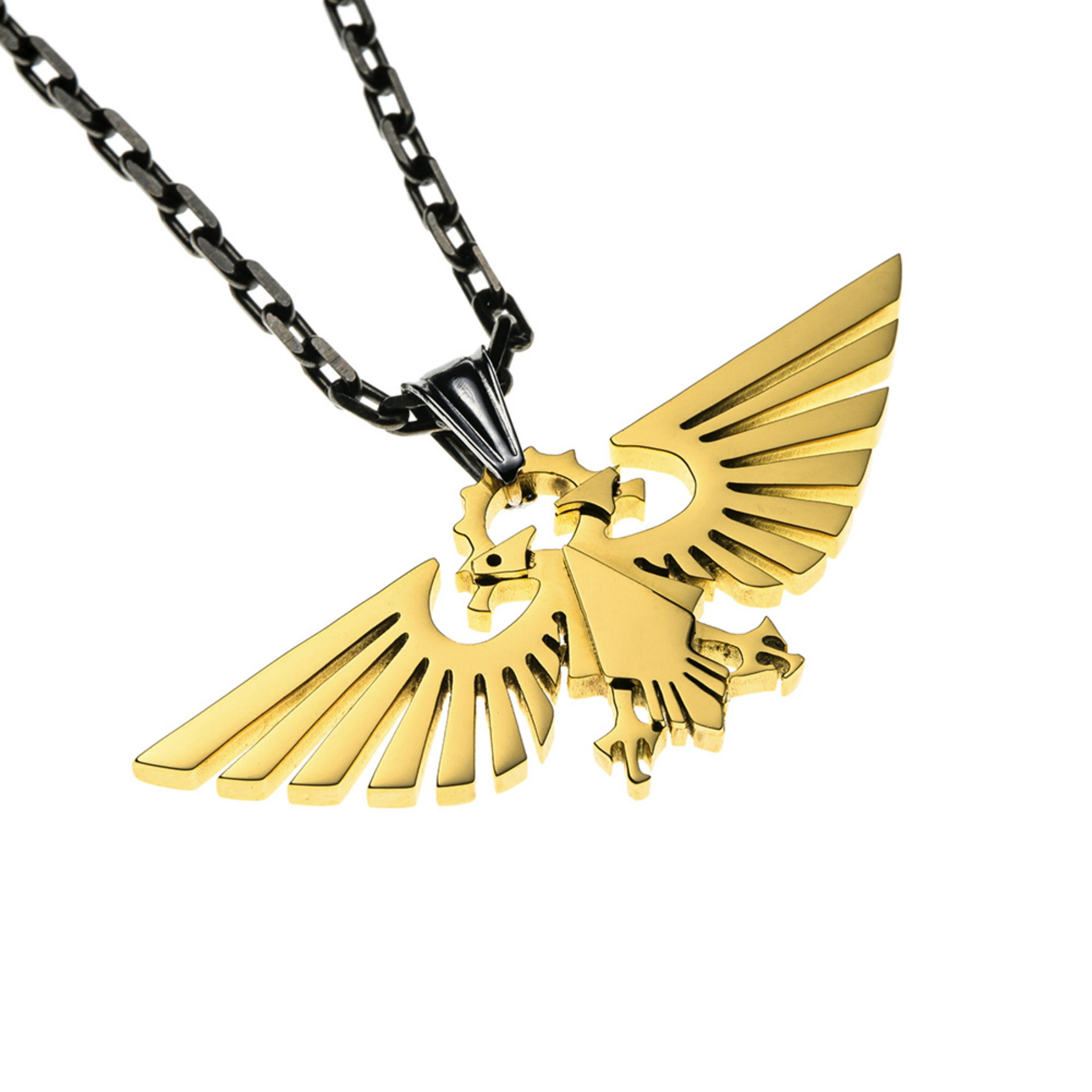 Starforged Warhammer 40K Imperial Aquila Stainless Steel Necklace Gold ...