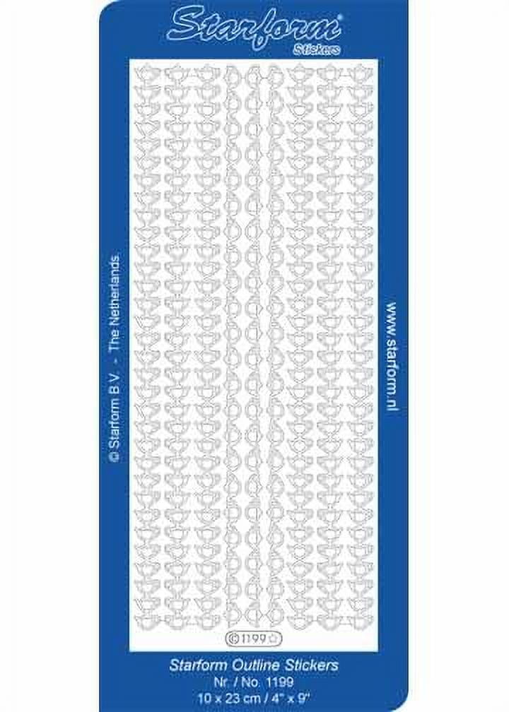 Starform Deco Stickers - Borders Tea Pots - Gold - Walmart.com