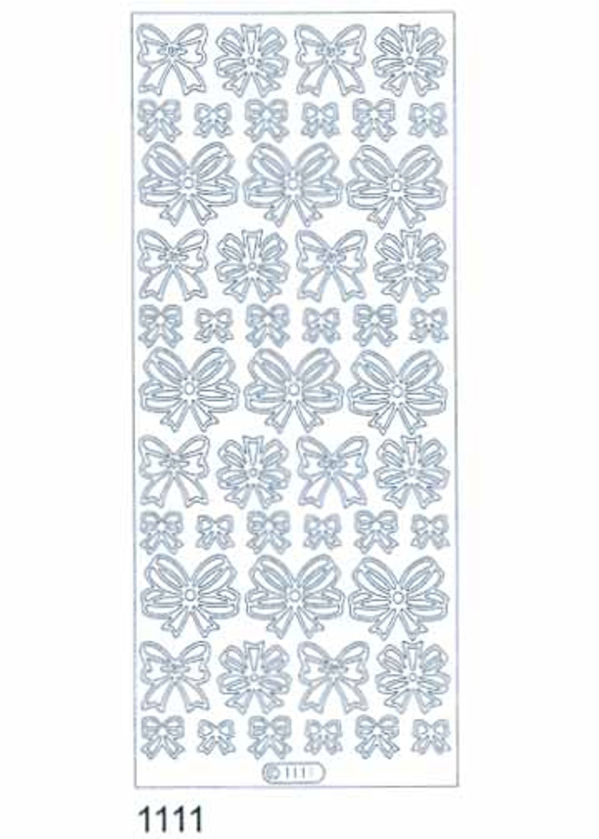 Starform Deco Stickers - Bows - Silver - Walmart.com