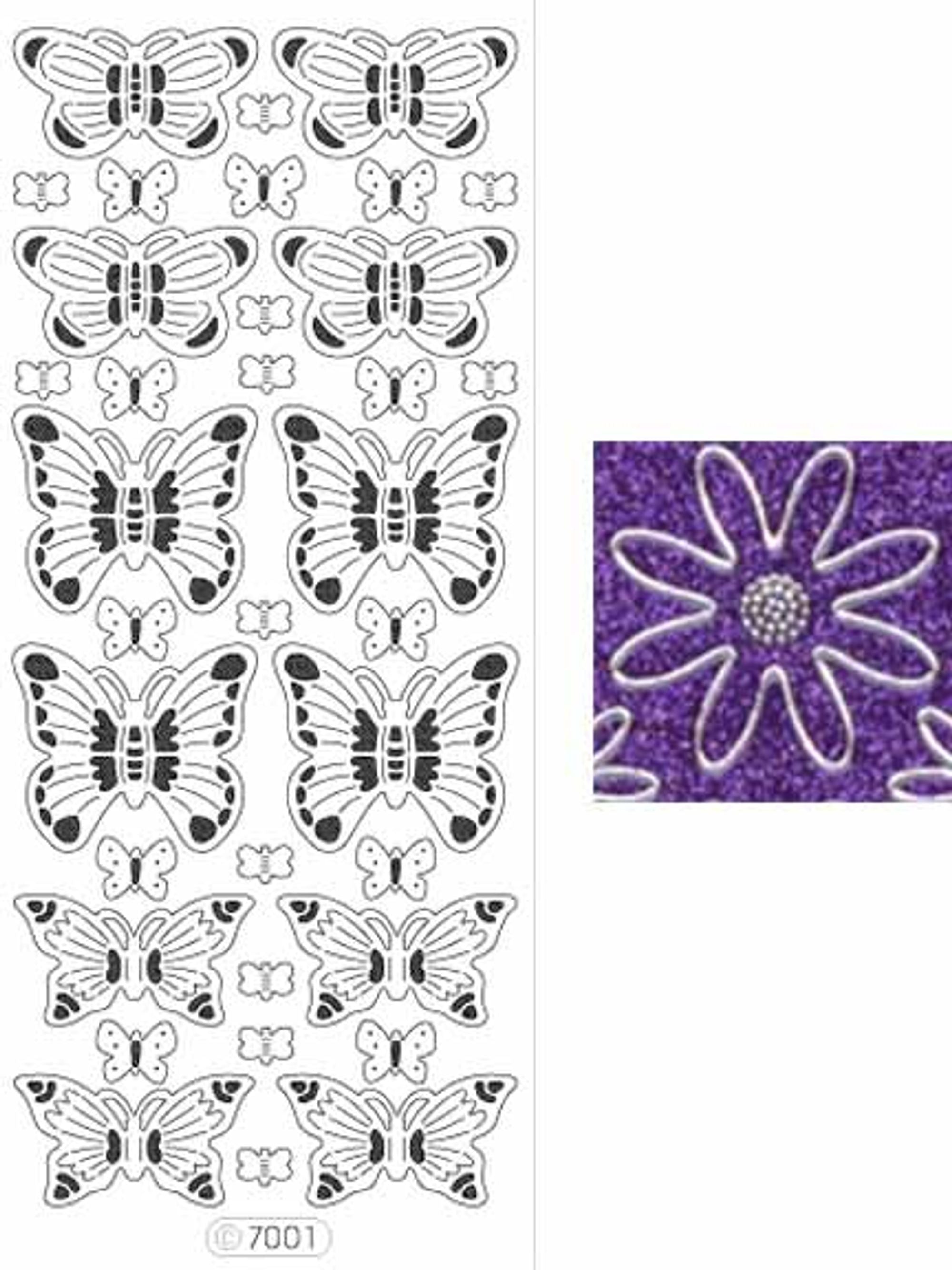 Starform Deco Stickers - Butterflies - Glitter Blue - Walmart.com