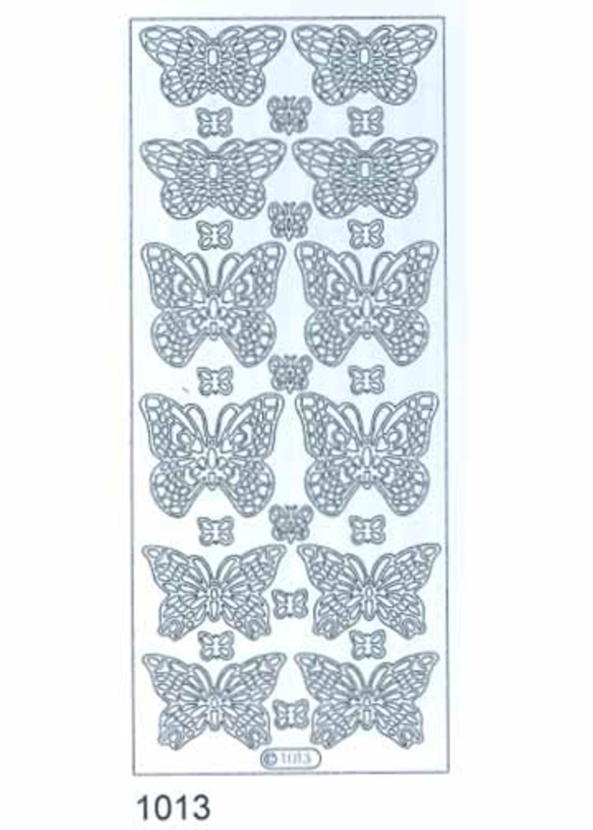 Starform Deco Stickers - Butterflies - Silver - Walmart.com