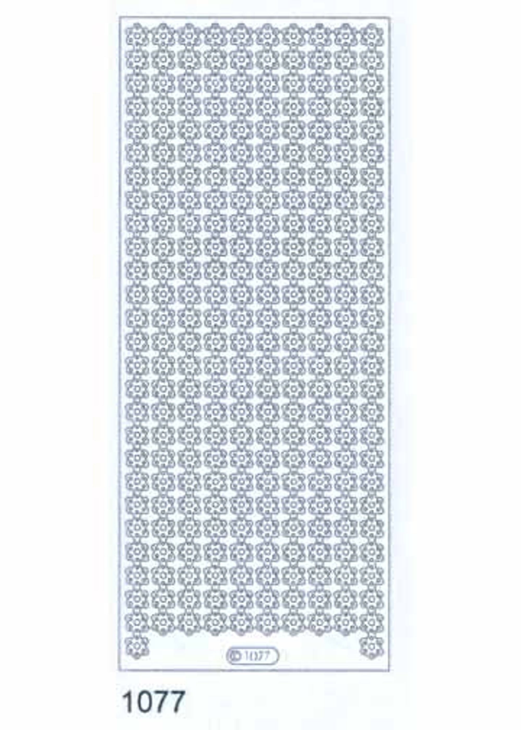 Starform Deco Stickers - Flower Chain Border - Silver - Walmart.com