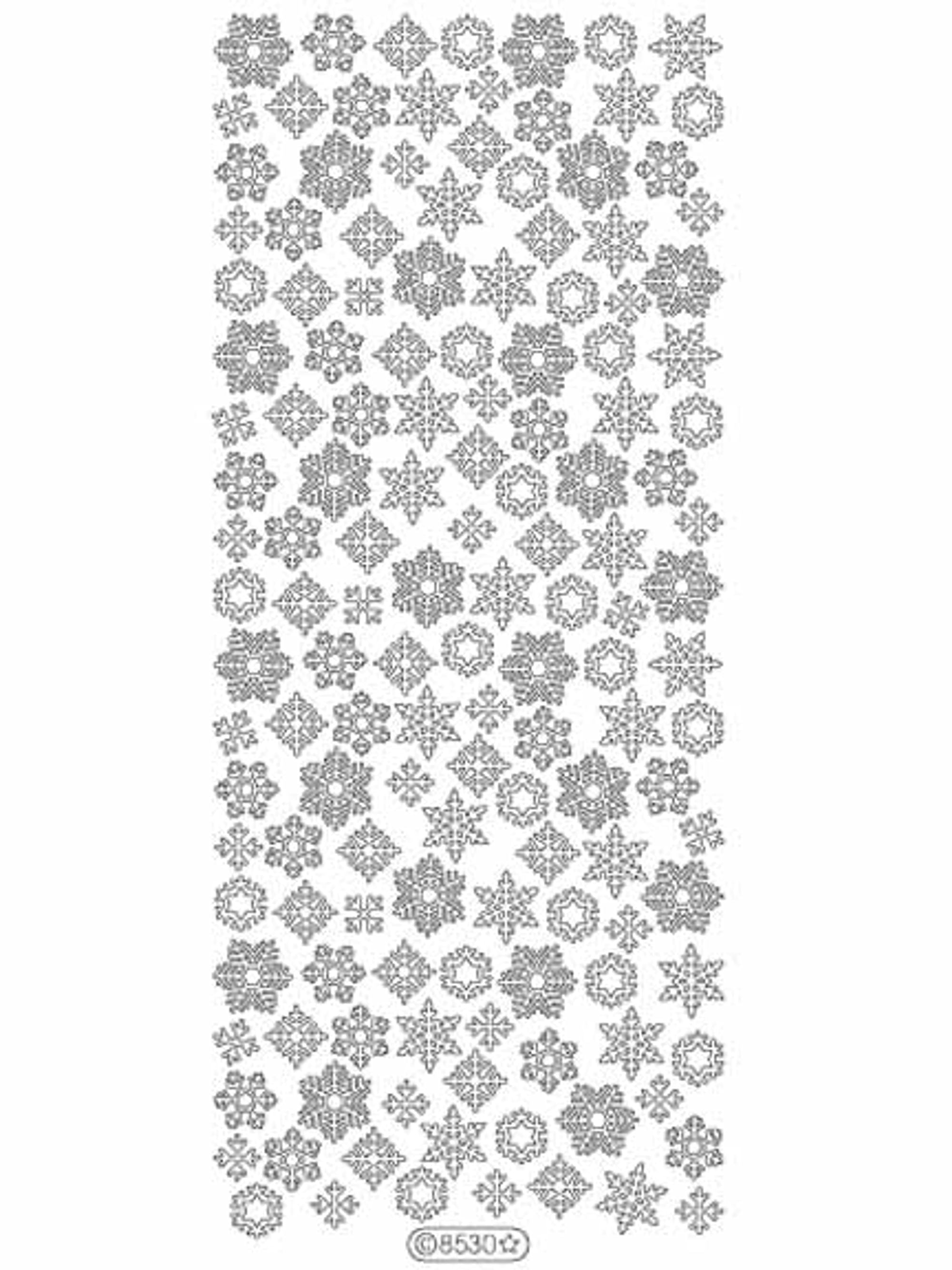 Starform Deco Stickers - Small Snowflakes - Silver - Walmart.com