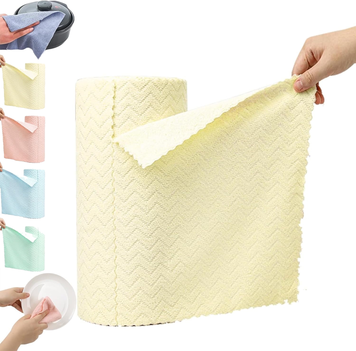 Starfreshi 30-Pack Microfiber Cleaning Cloths Roll, Microfiber Reusable ...