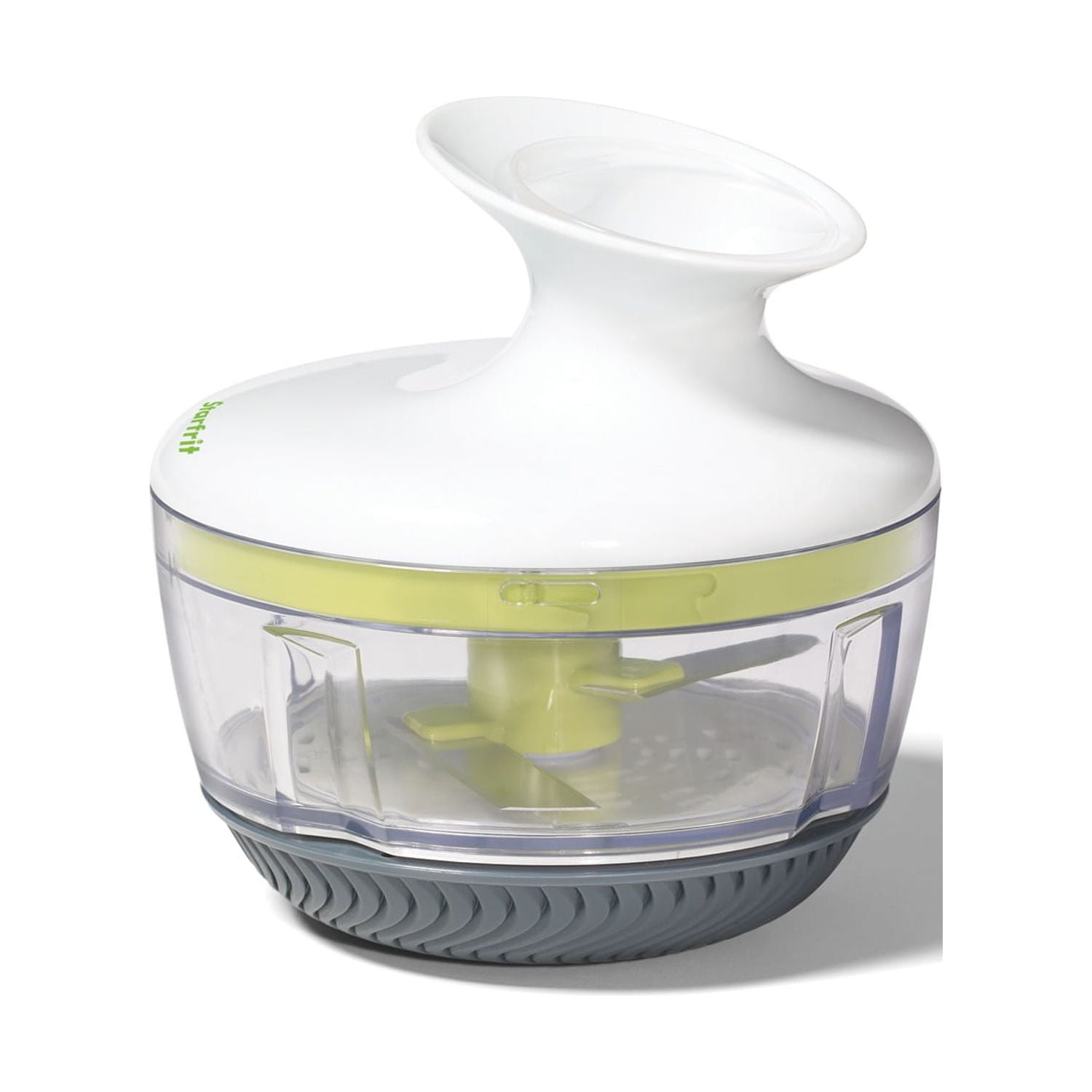 Starfrit - Rotary Base Chopper, 3 Stainless Steel Blades, Green ...