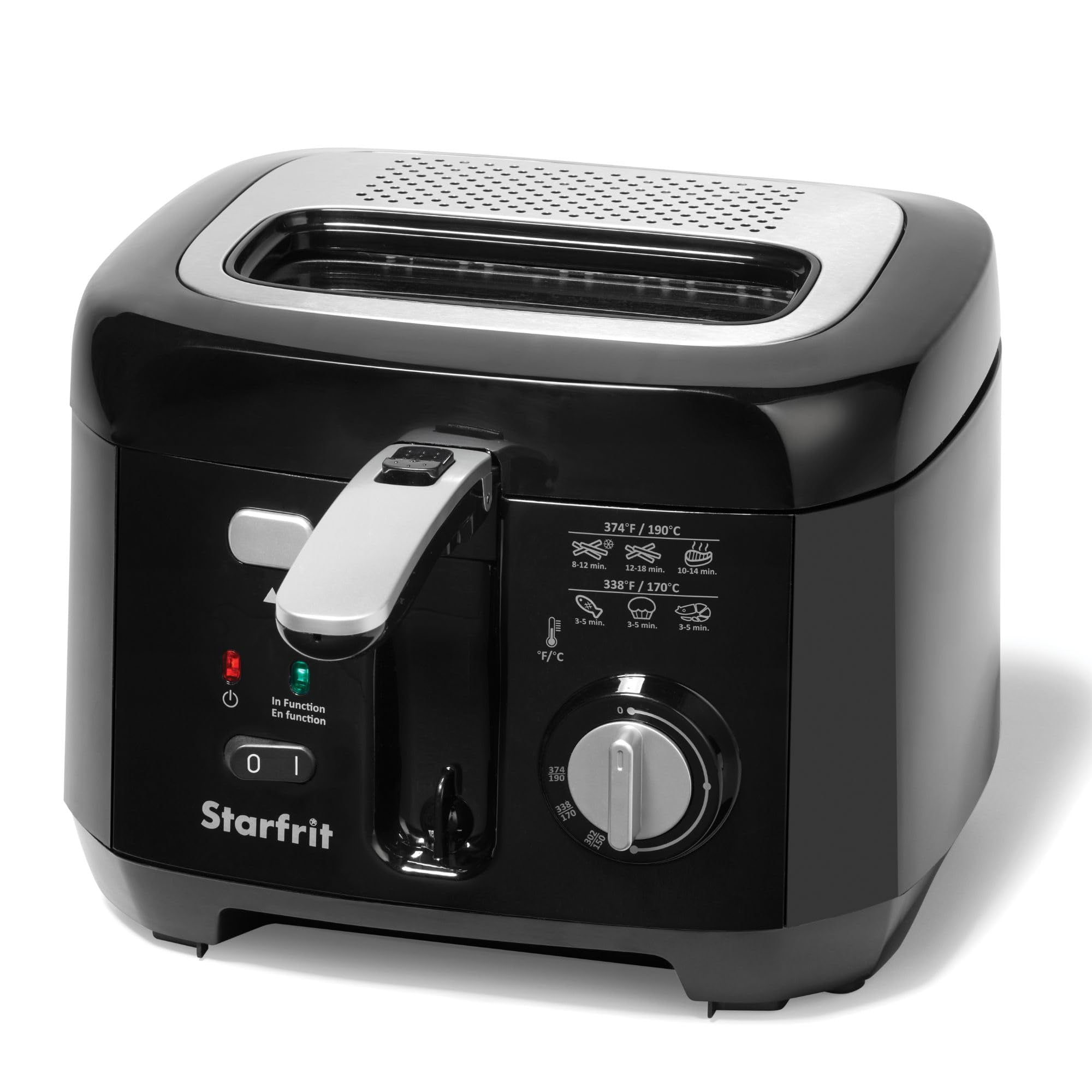 Starfrit 2.5L Oil Fryer with Removable Ceramic Bowl - Adjustable ...