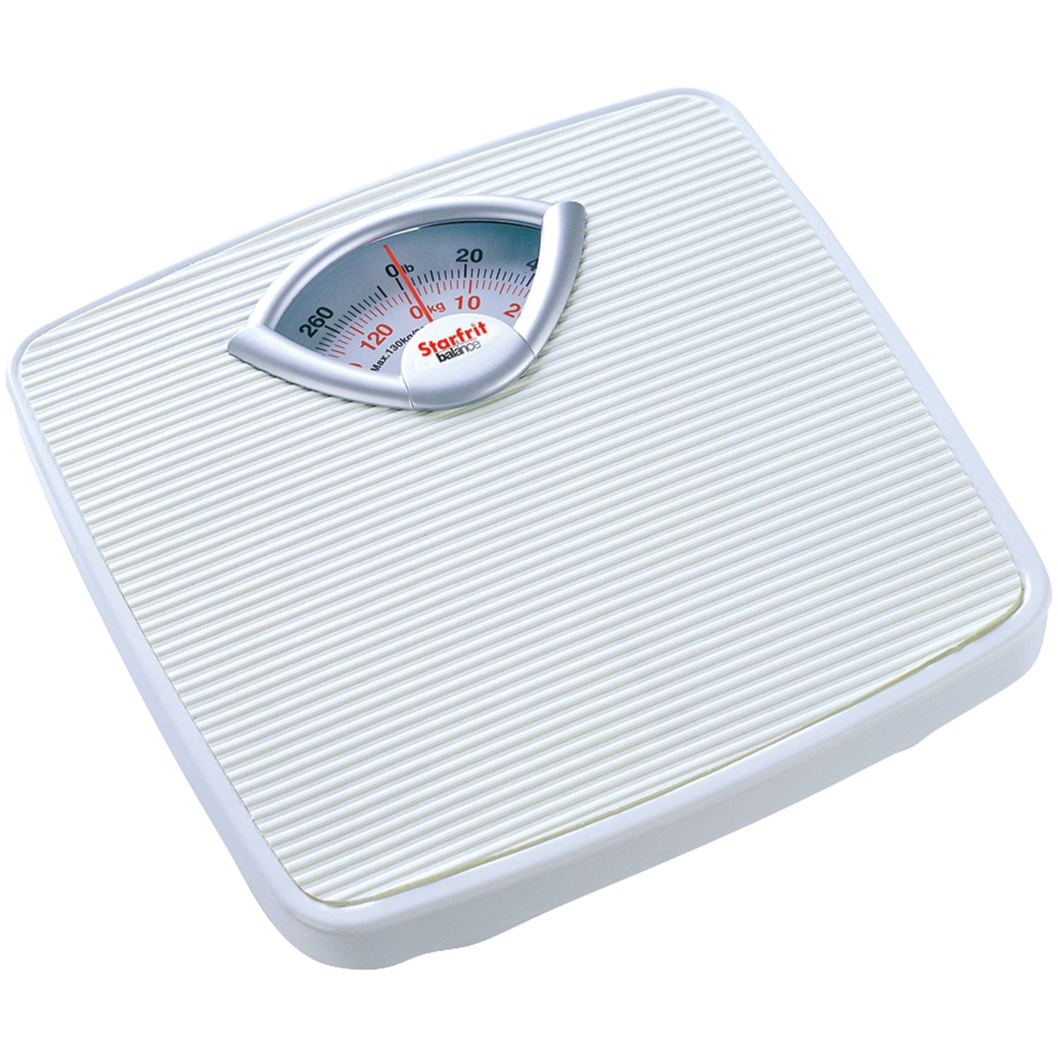 Starfrit Balance White Bathroom Scale, Mechanical Weighing Analog Dial ...