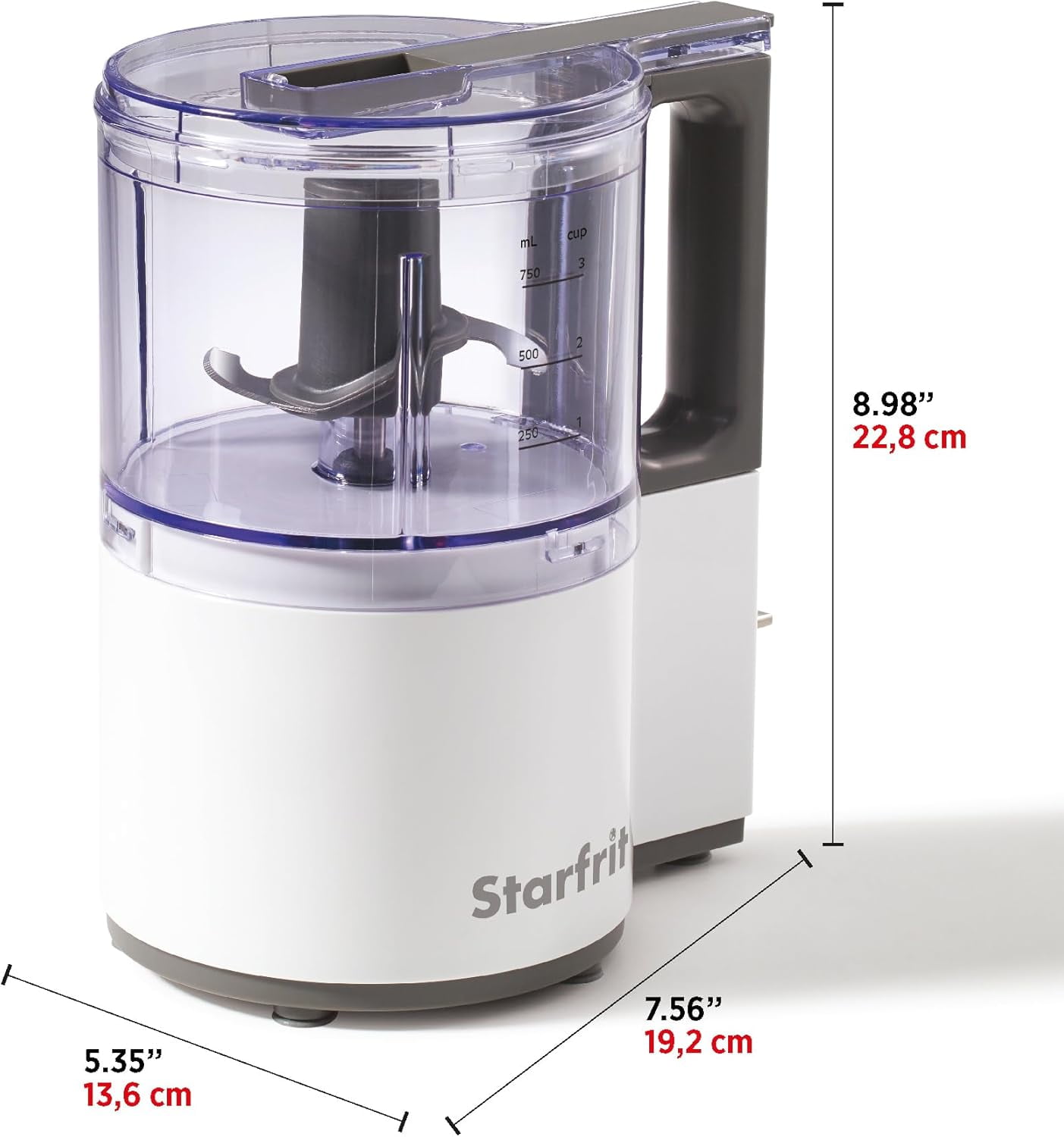 Starfrit Electric Oscillating Food Processor - 4 Cups - Measuring Spoon ...