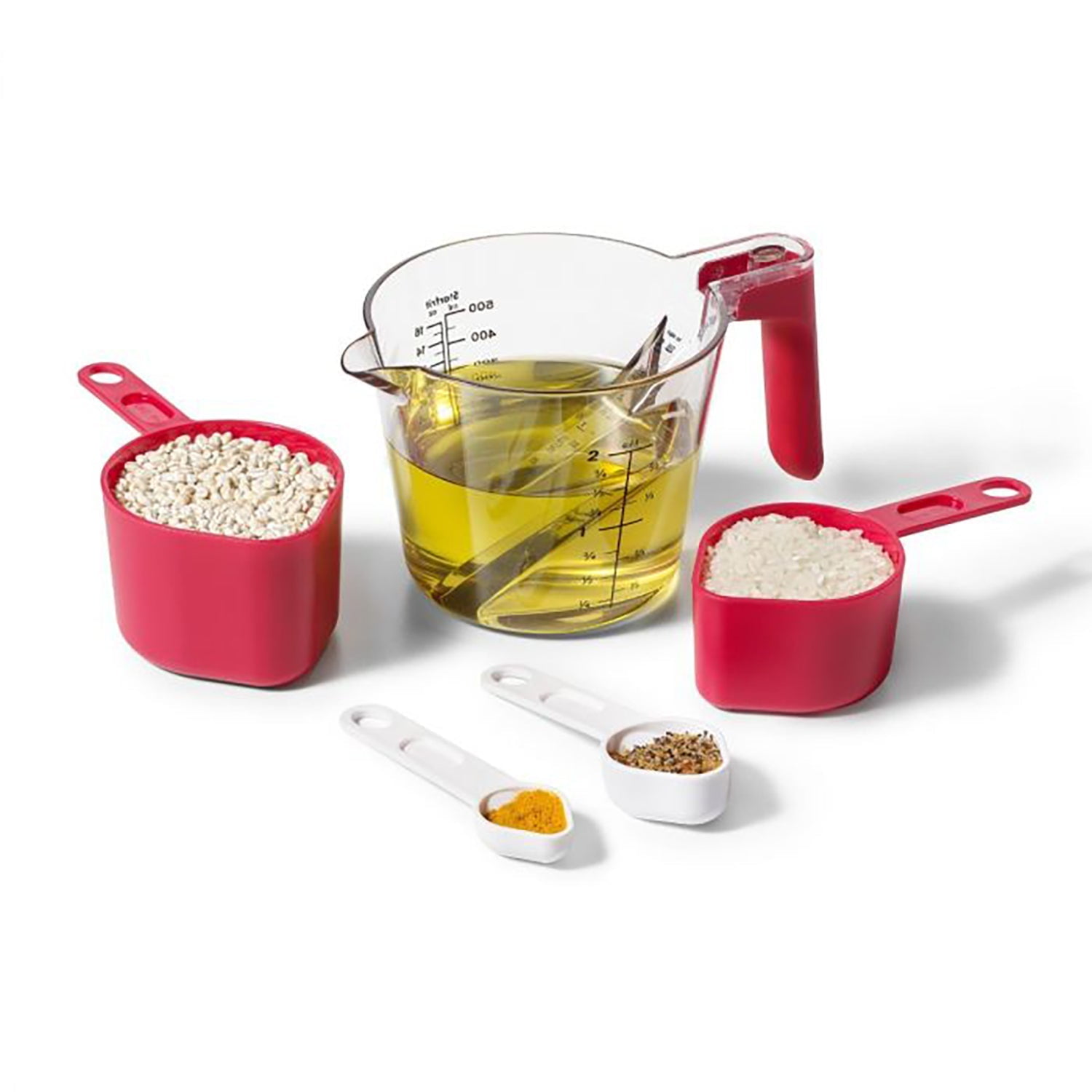 Starfrit - Set of 5 Nestable Measuring Cups, Dishwasher and Microwave ...
