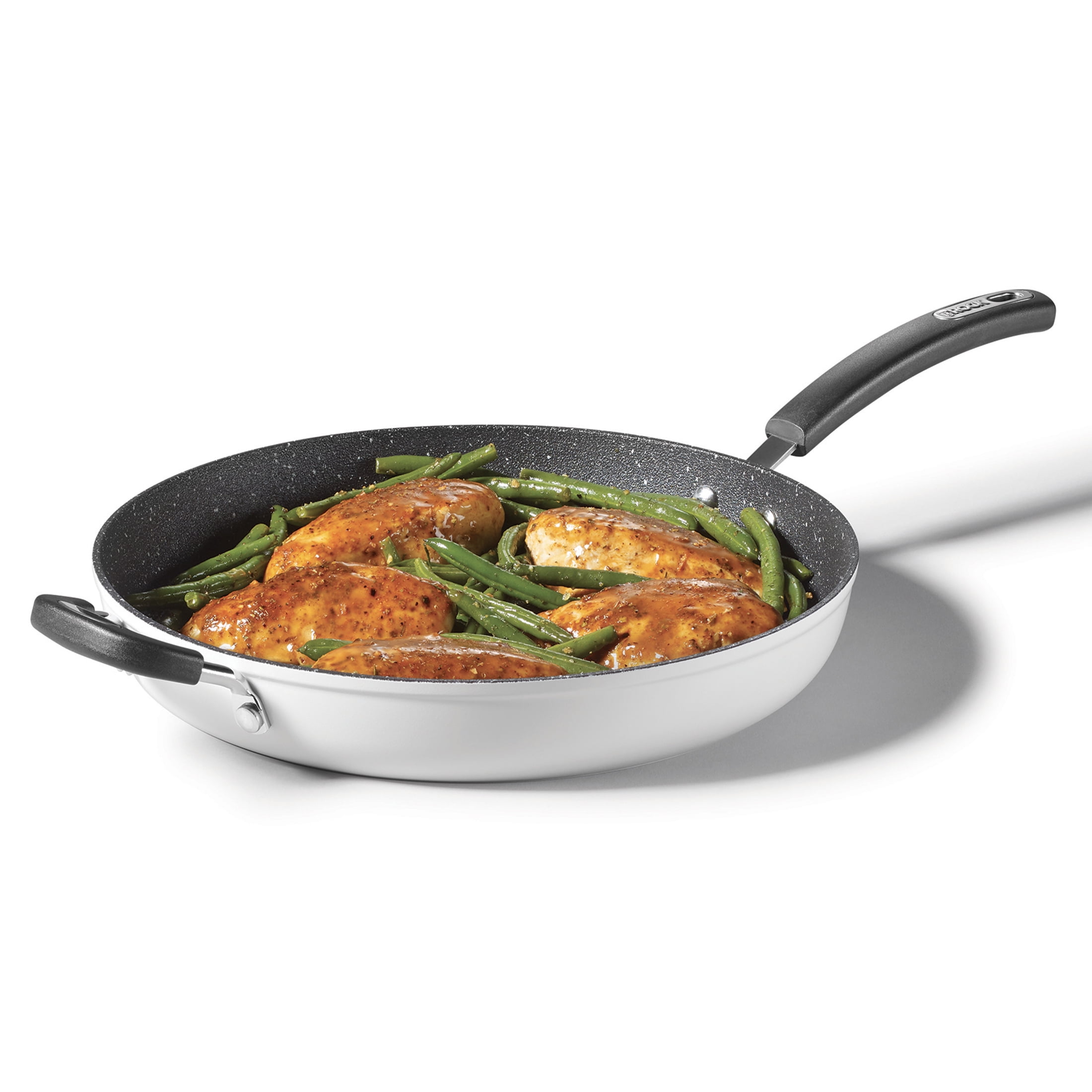 Starfrit The Rock Essentials 12.5" Fry Pan, White - Walmart.com